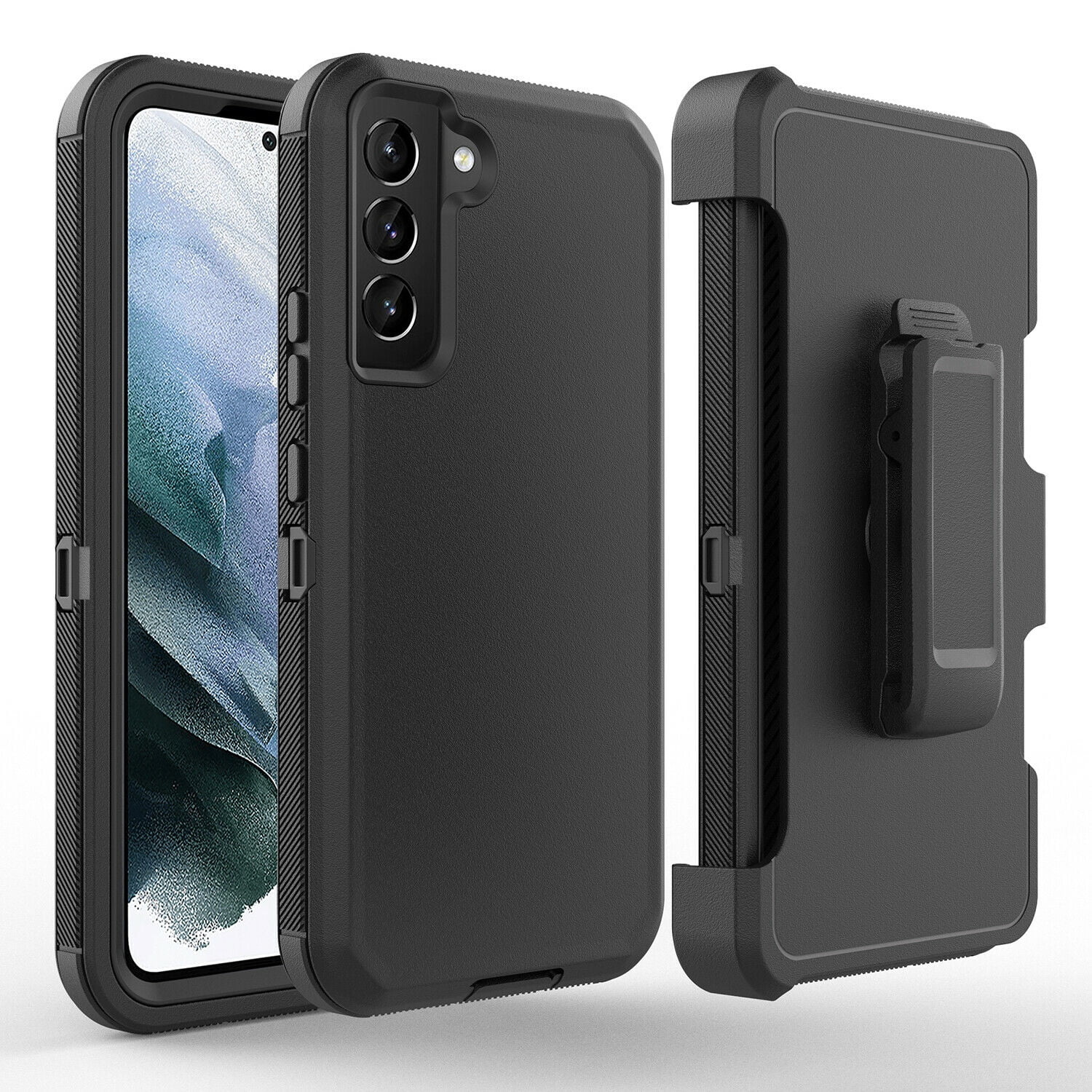 for Samsung Galaxy S22 Phone Case Dual Layer Full-Body Rugged Clear ...