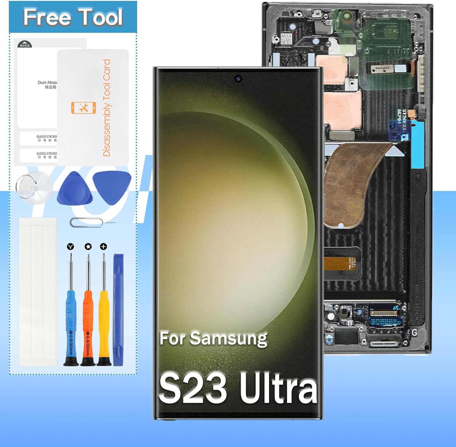 for Samsung Galaxy S23 Ultra 5G LCD Display 6.8" OLED SM-S918U S918A S918W Screen Replacement ...