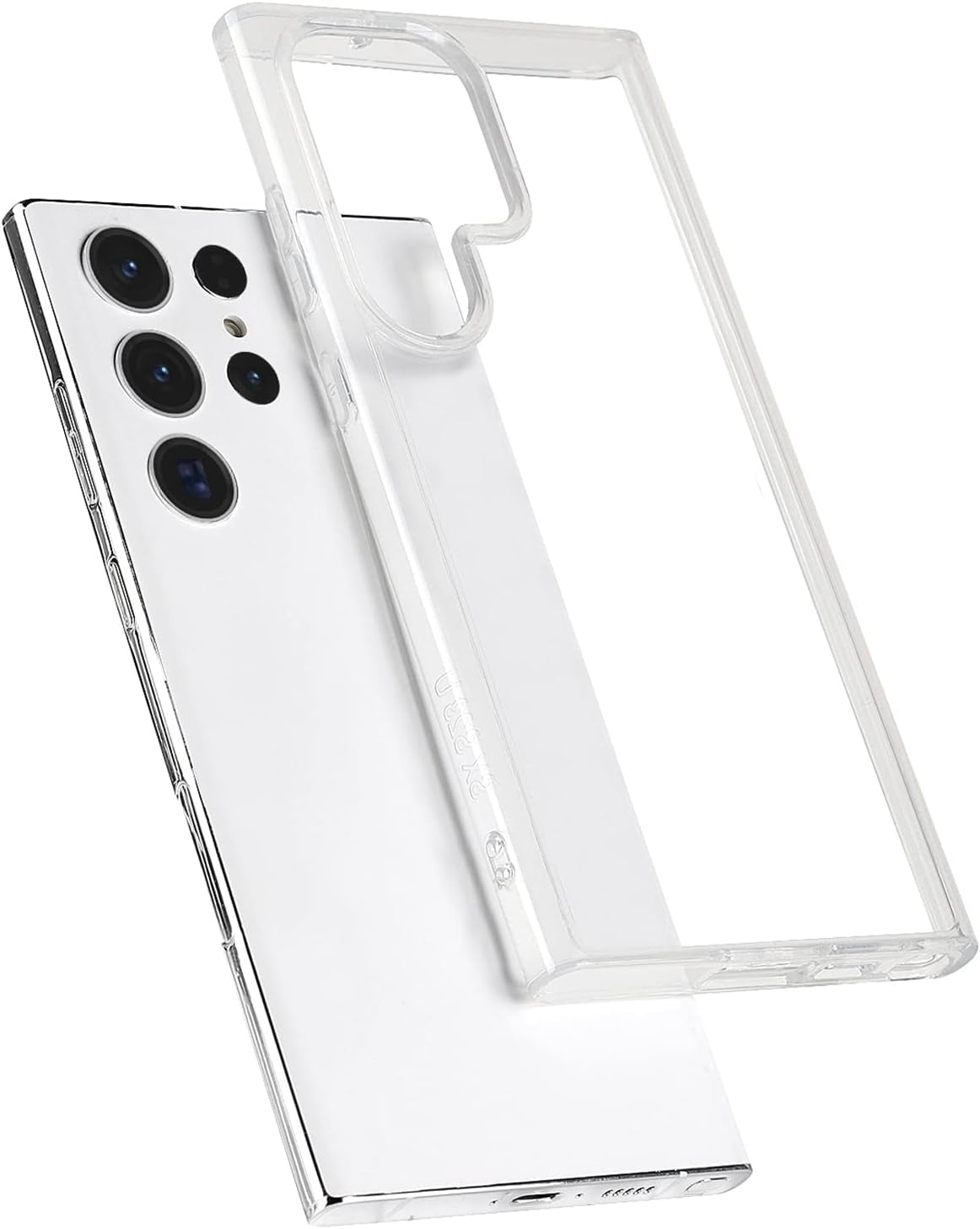 for Samsung Galaxy S23 Ultra Case 5G,Transparent Back,TPU Frames ...