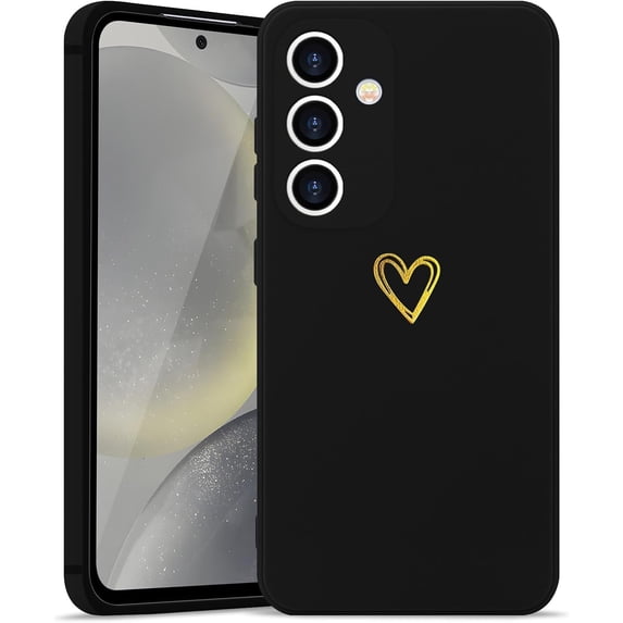 for Samsung Galaxy S24 Case Cute Heart Pattern Soft Shockproof ...
