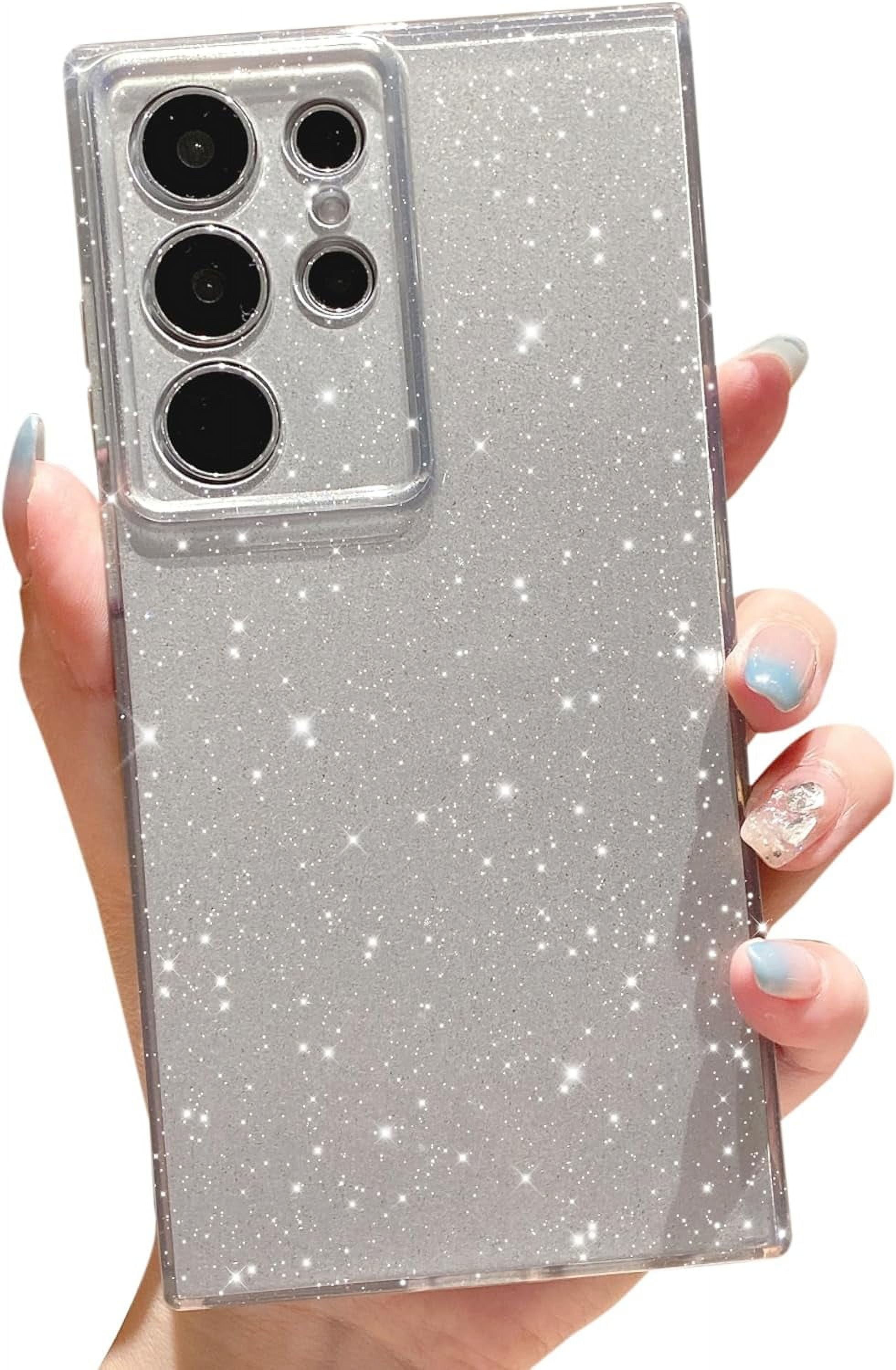 for Samsung Galaxy S24 Ultra Case (6.8 inch), Cute Glitter Sparkly Bling Phone Cover for Women ...