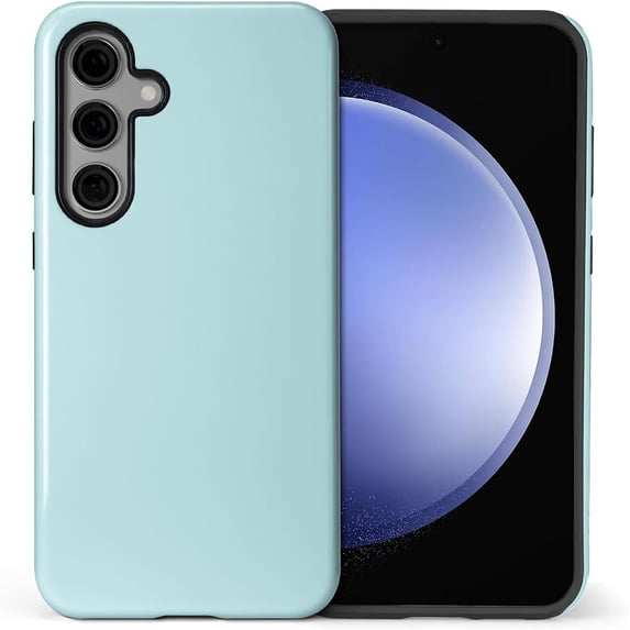 for Samsung Galaxy S25 Case, HL2 Classic Light Blue Hybrid 2 Layer Hard ...
