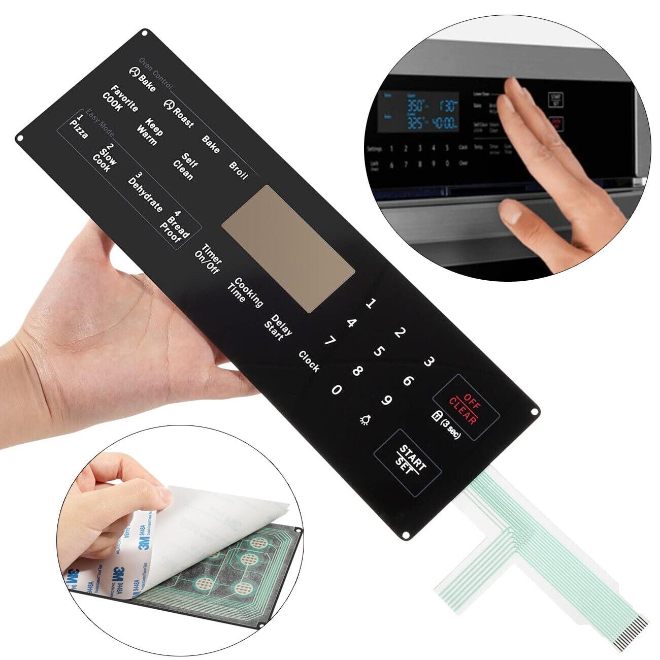 for Samsung Range NX58F5700WS NX58H5600SS DG34-00027B Membrane Switch ...