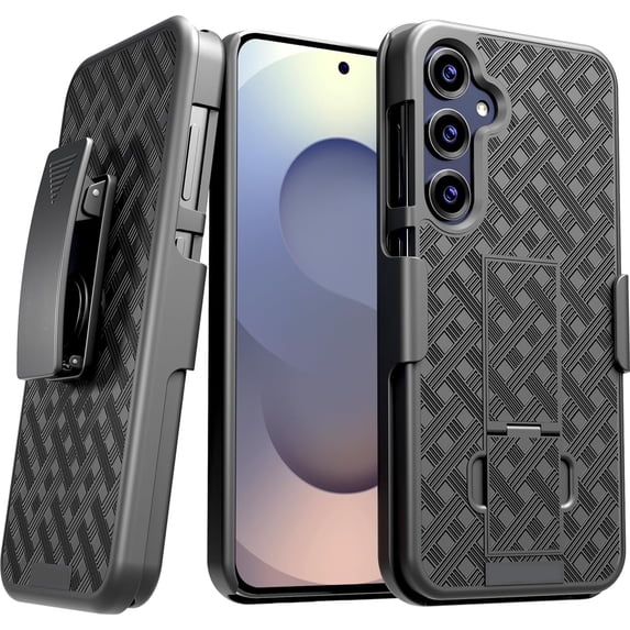 for Samsung S25 Case,Belt Clip Holster Combo Shell With Kickstand ...