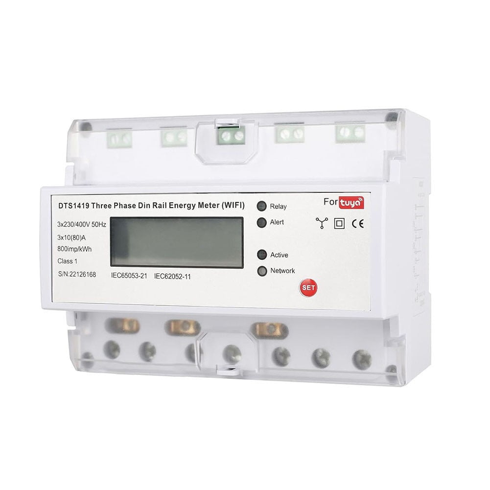 for Smart WiFi Three-Phase Power Meter App Remote Monitoring Pre-Paid ...