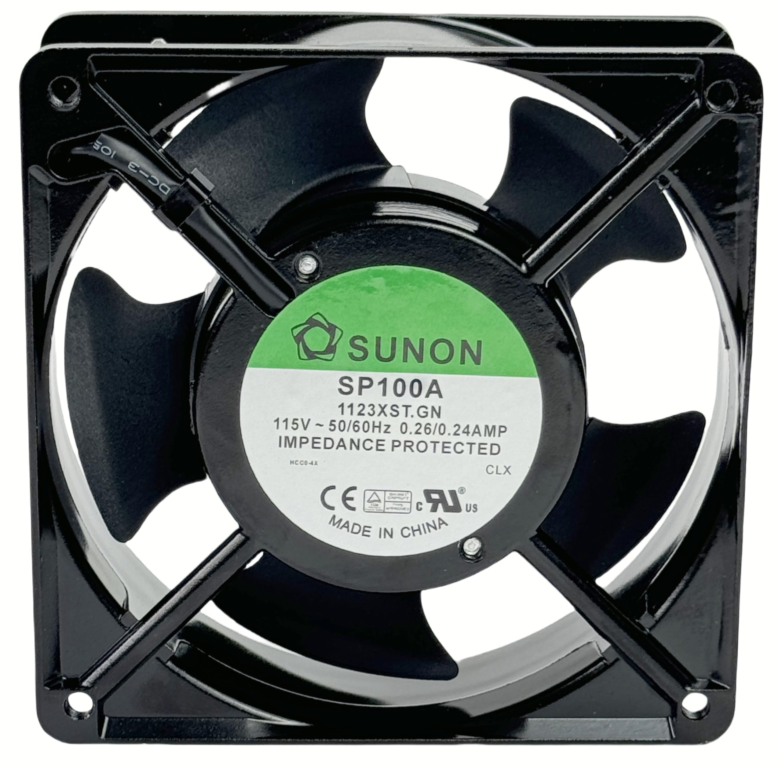 for Sunon SP100A-1123XST.GN 115V RRF12 AC 120x120x38mm Cooling Fan 50/60Hz 0.26/0.24A AC Axial ...