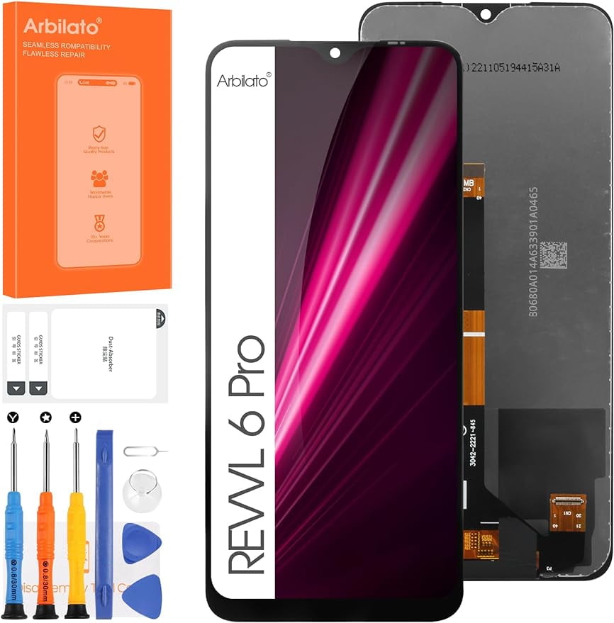 for T-Mobile REVVL 6 Pro Screen Replacement 6.82" for T-Mobile REVVL 6 ...