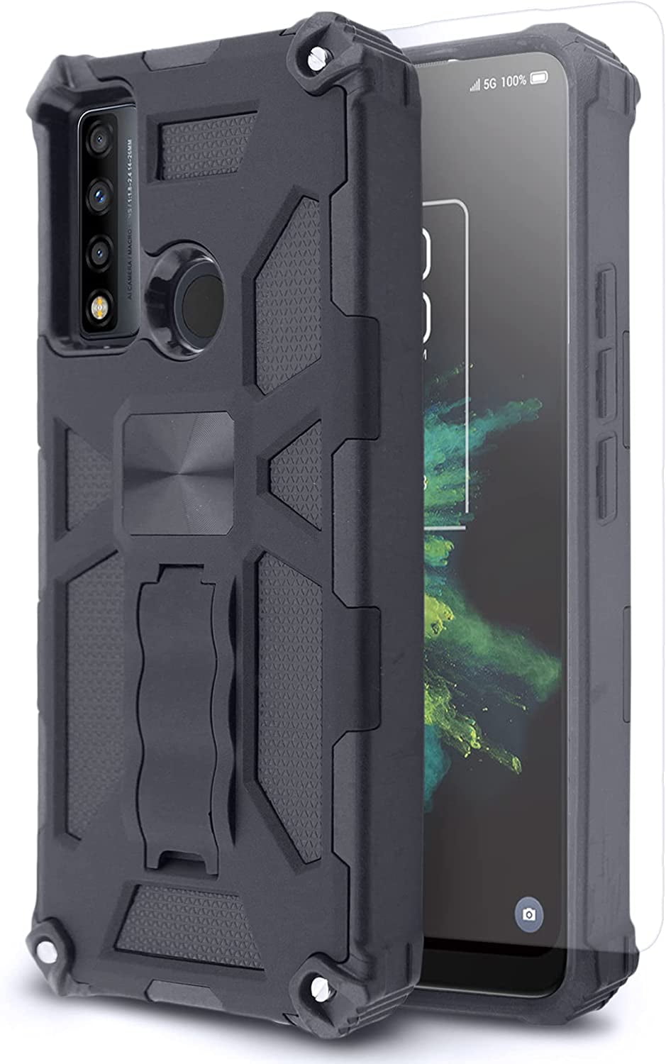 for TCL 20 XE TCL 20XE Ring Phone Case Magnet Mount Ready Slip Guard ...