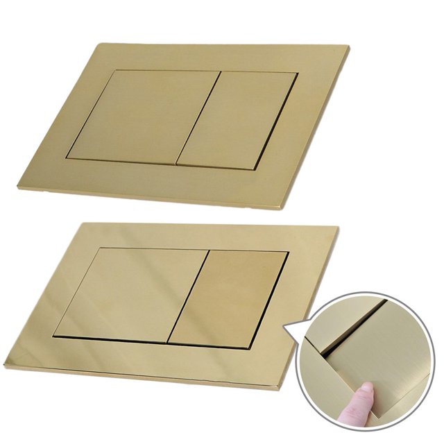 for Tece Dual Flush Plate Bright Gold Brushed Gold Concealed Cisterns ...