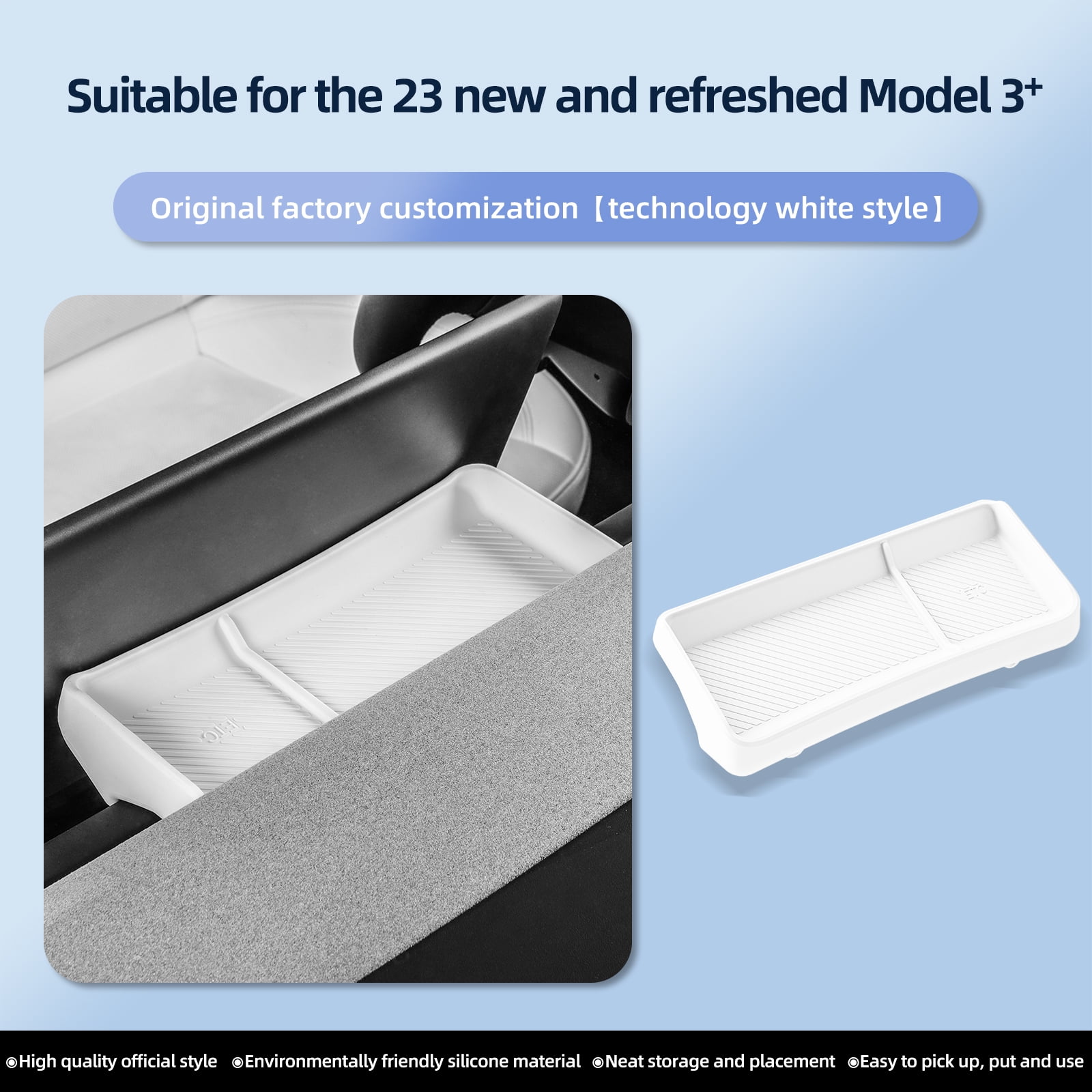 for Tesla Model 3 Highland 2024 Car Dashboard Tray Center Console ...