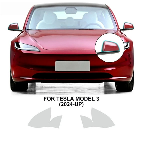 for Tesla Model 3 Highland 2024 Pre-Cut Car Headlight Rearview Film ...