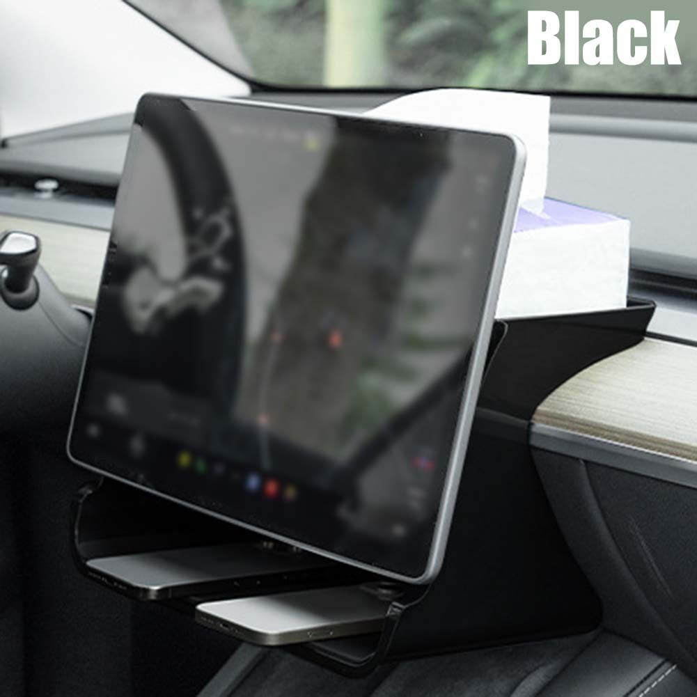 for Tesla Model Y and 3 21-23 Storage Box Under Screen Tablet Holder ...