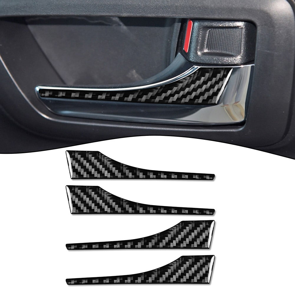 For Toyota For Tacoma 2016-2022 Carbon Fiber Inner Door Handle Lock ...