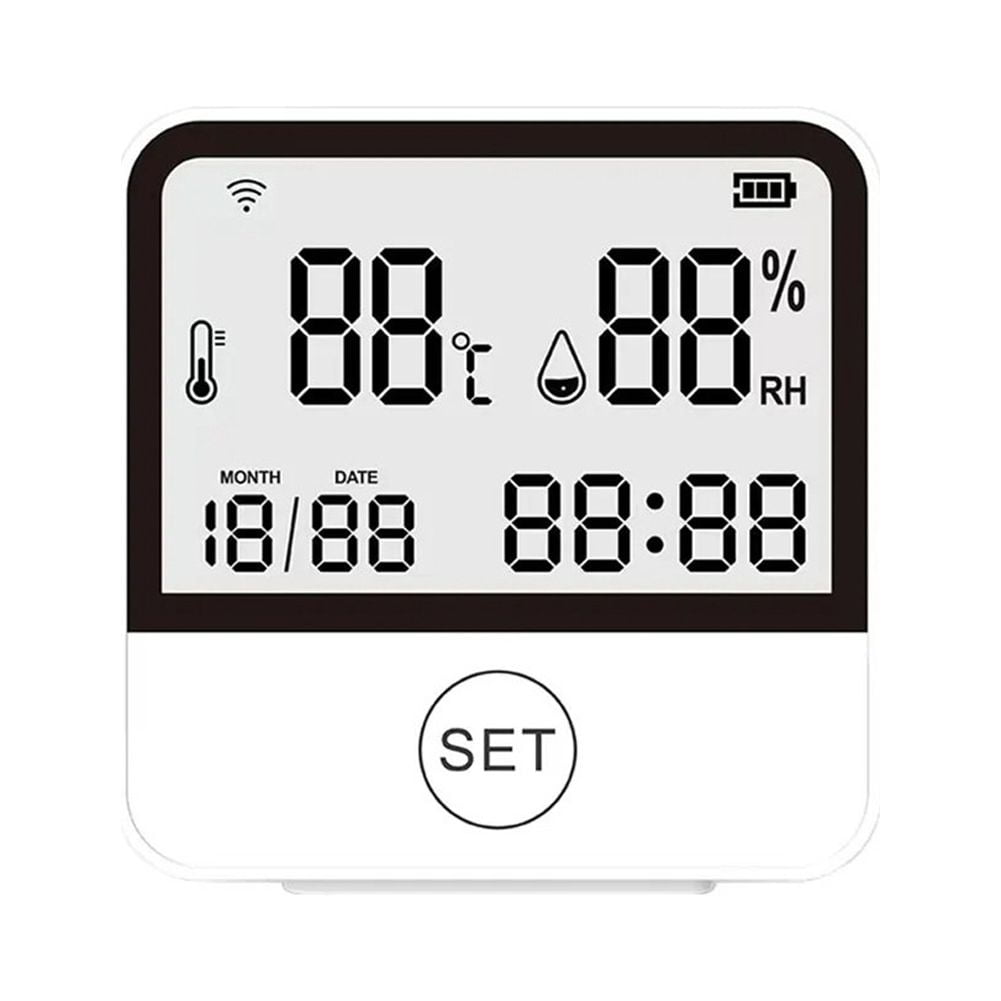 for Tuya WiFi Smart Indoor Temperature Humidity Sensor,Wireless Remote ...