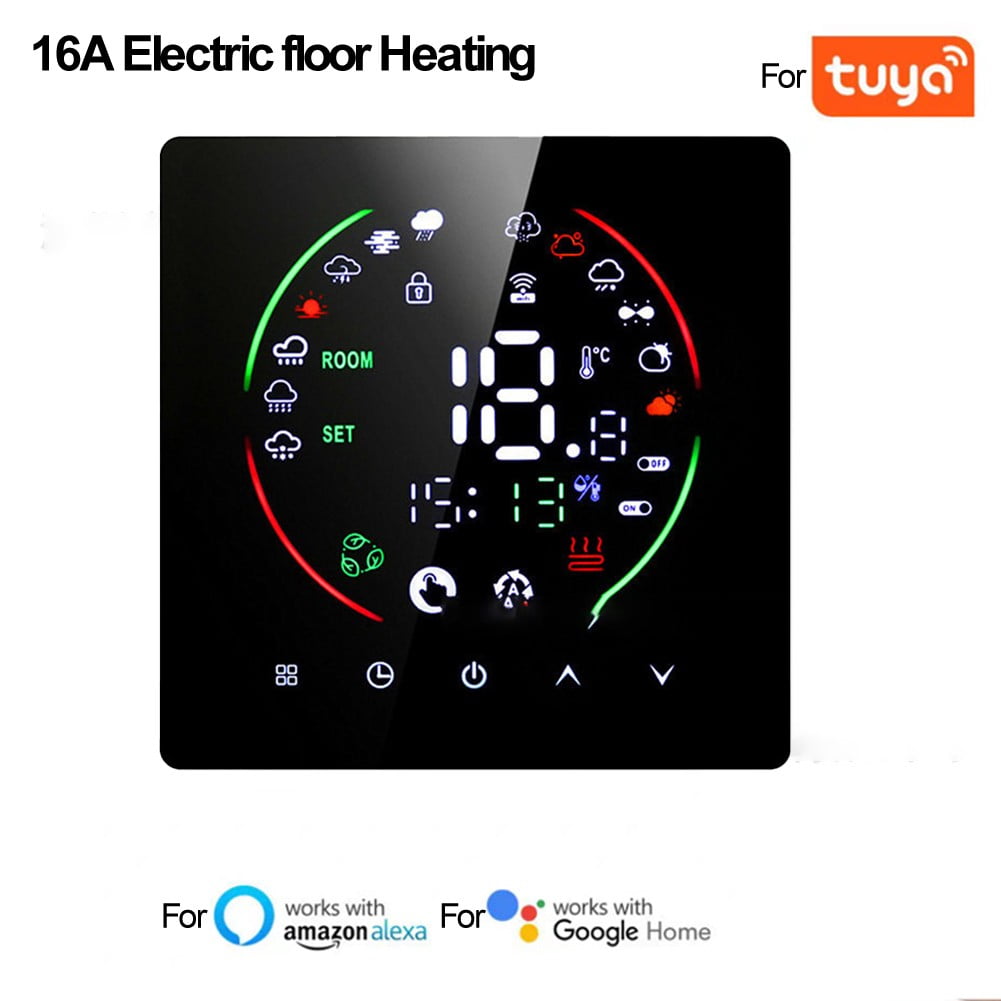for Tuya WiFi for Smart Thermostat Electric Floor Heating Voice Remote ...