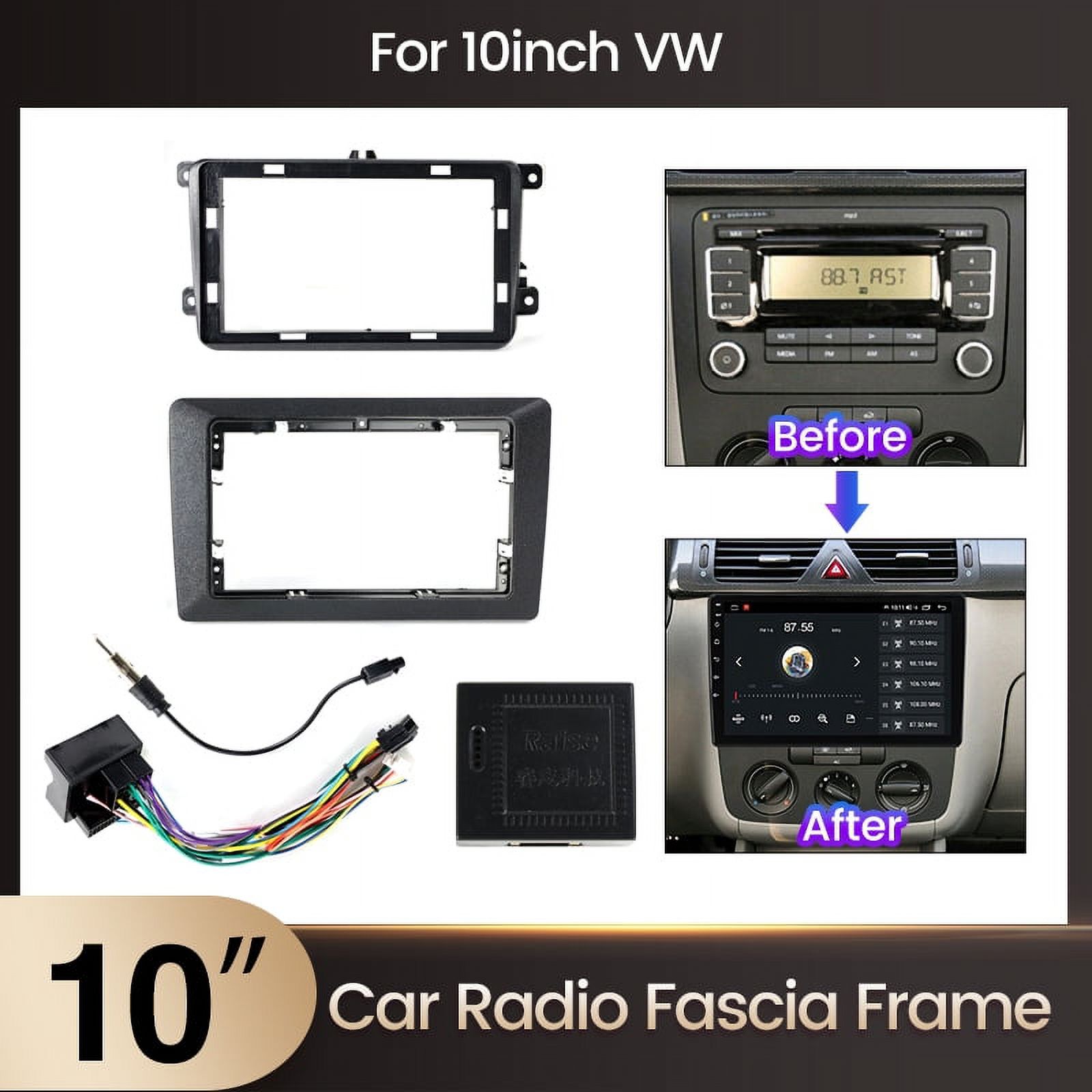 for VW Golf 5 6 Touran Passat B6 B7 Sharan JATTA Skoda Seat 2 Din Car ...