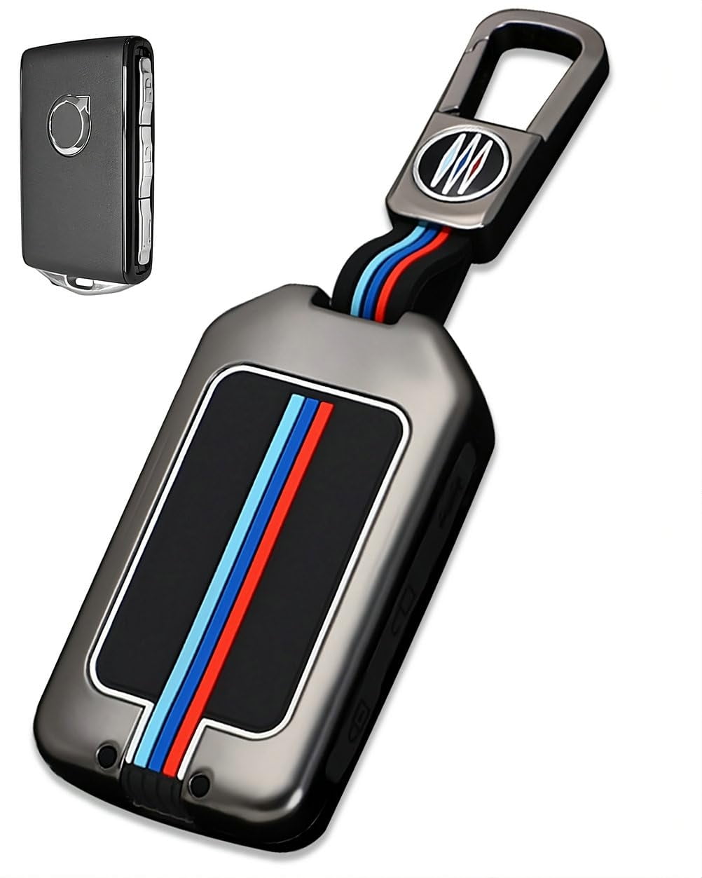 for Volvo Key Fob Cover Case Metal Smart Key Holder protector ...