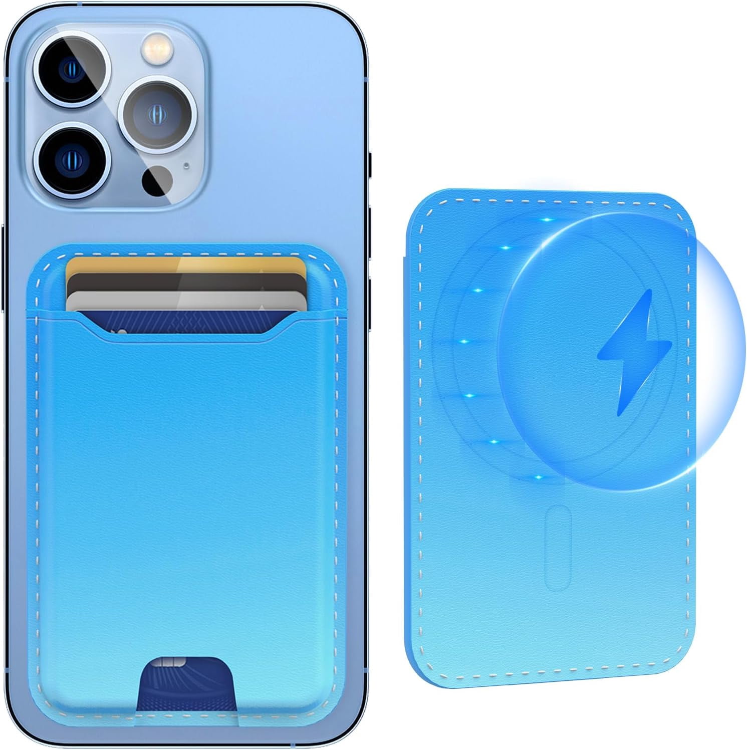 for Wallet, Wallet Card Holder for 16, 15/ Series, Leather Phone Wallet ...