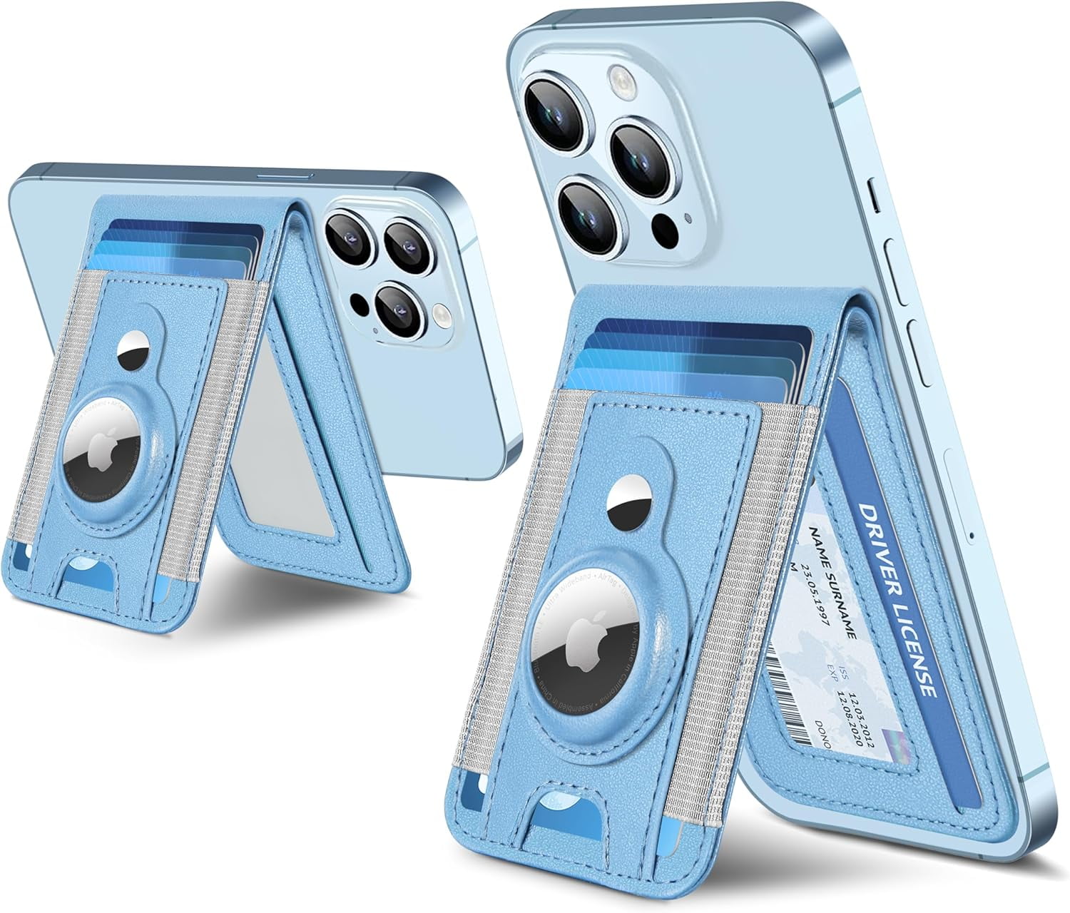 for Wallet with Airtag Holder, Wallet for 16/15/ Series, 9-Card Holder ...