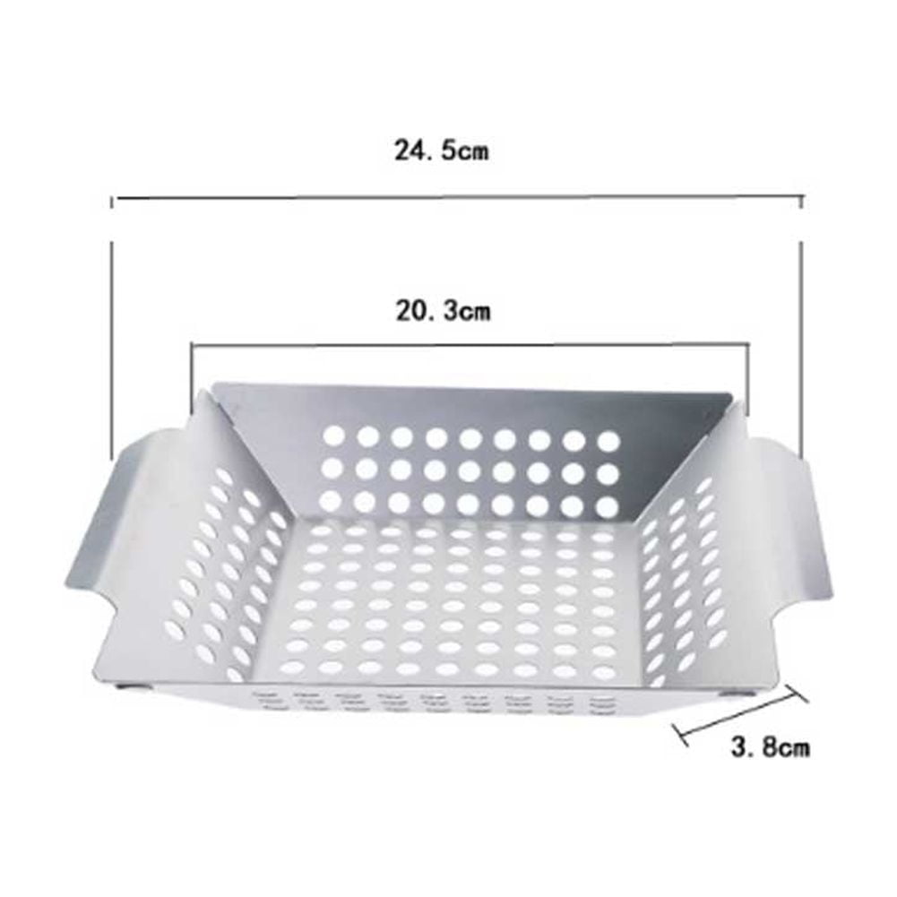 For Weber Bbq Grill Basket Stainless Steel Grilling Basket For All ...