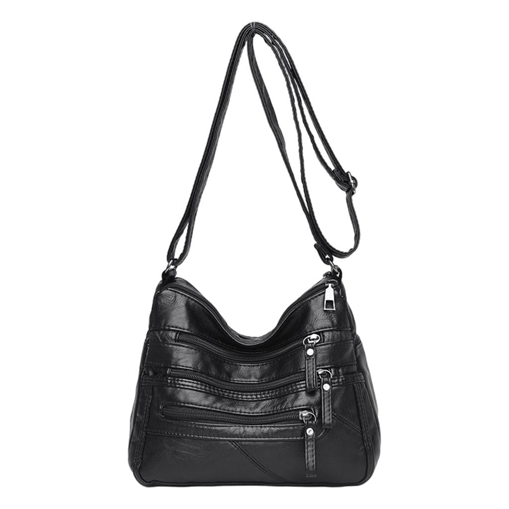 Medium Size Soft PU Leather Crossbody Stylish Shoulder Bag for Women ...