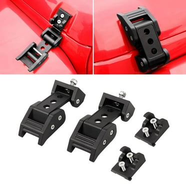 Xprite Black Aluminum Hood Latch Kit with Distressed U.S. Flag for 2007 ...