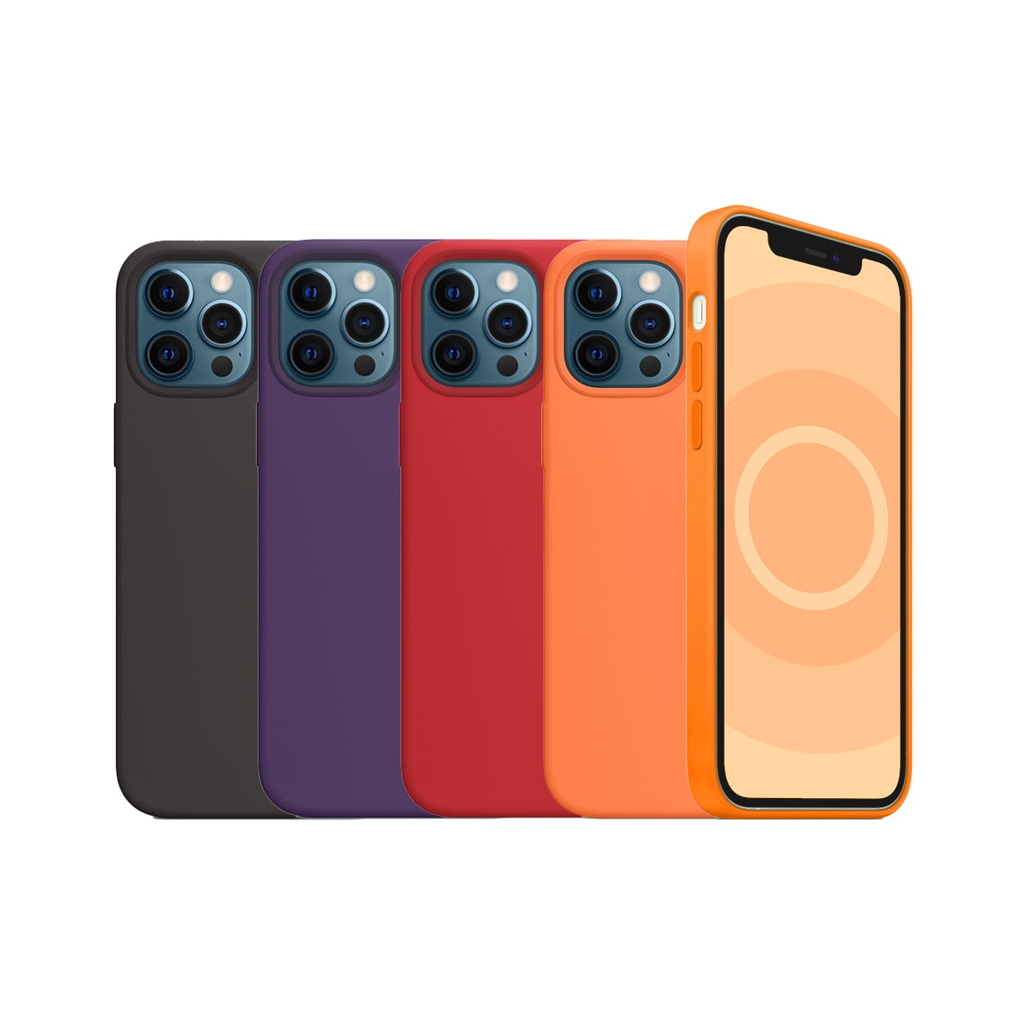 for YMTQ Animation Magsafe Liquid Silicone Magnetic Case For iPhone 12 ...