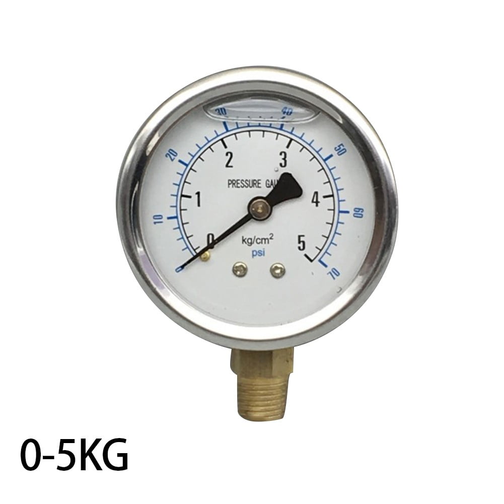 for YN-60 earthquake-resistant pressure gauge oil pressure gauge hydraulic gauge 0-5KG - Walmart.com