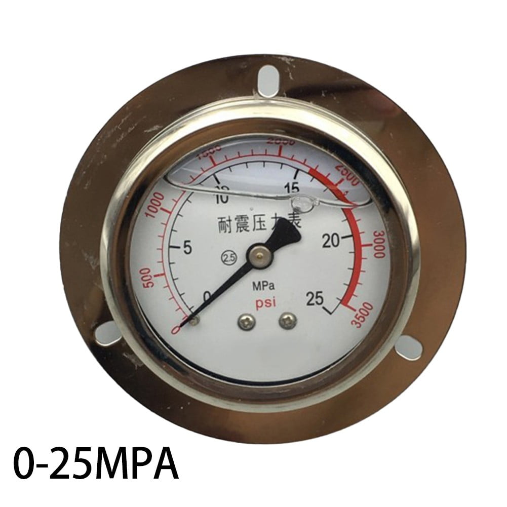for Yn-60Zt Axial Edge Seismic Pressure Gauge Seismic Pressure Hydraulic Gauge 0-25Mpa - Walmart.com