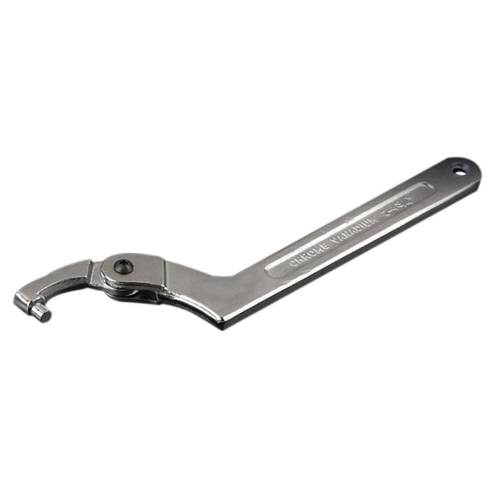 for for rome Vanadium Adjustable Square for Head and Round for Head Spanner Hook Wrench Tool 4 1 ...