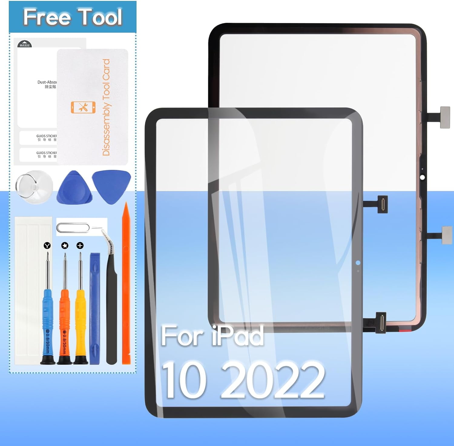 for iPad 10 10th Gen Screen Replacement A2757, A2777, A2696 10.9" Front ...