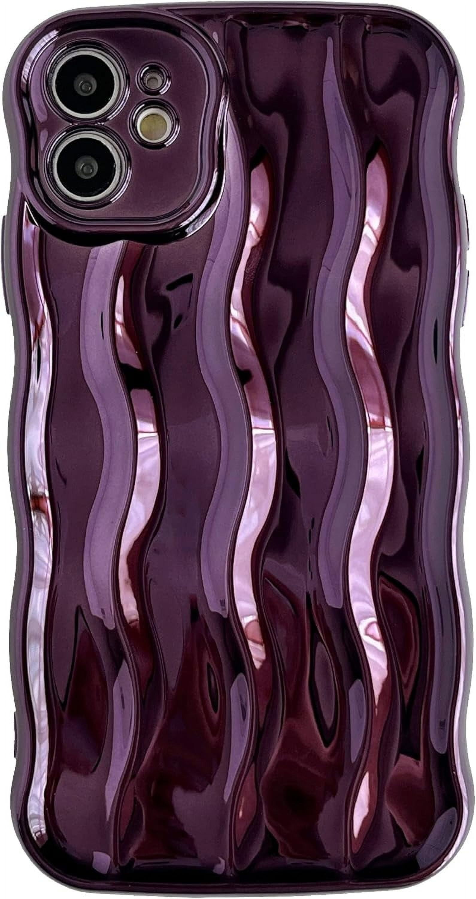 for iPhone 11 Case,Water Ripple Pattern Curly Wave Frame Soft Compatible with iPhone Case (Light ...