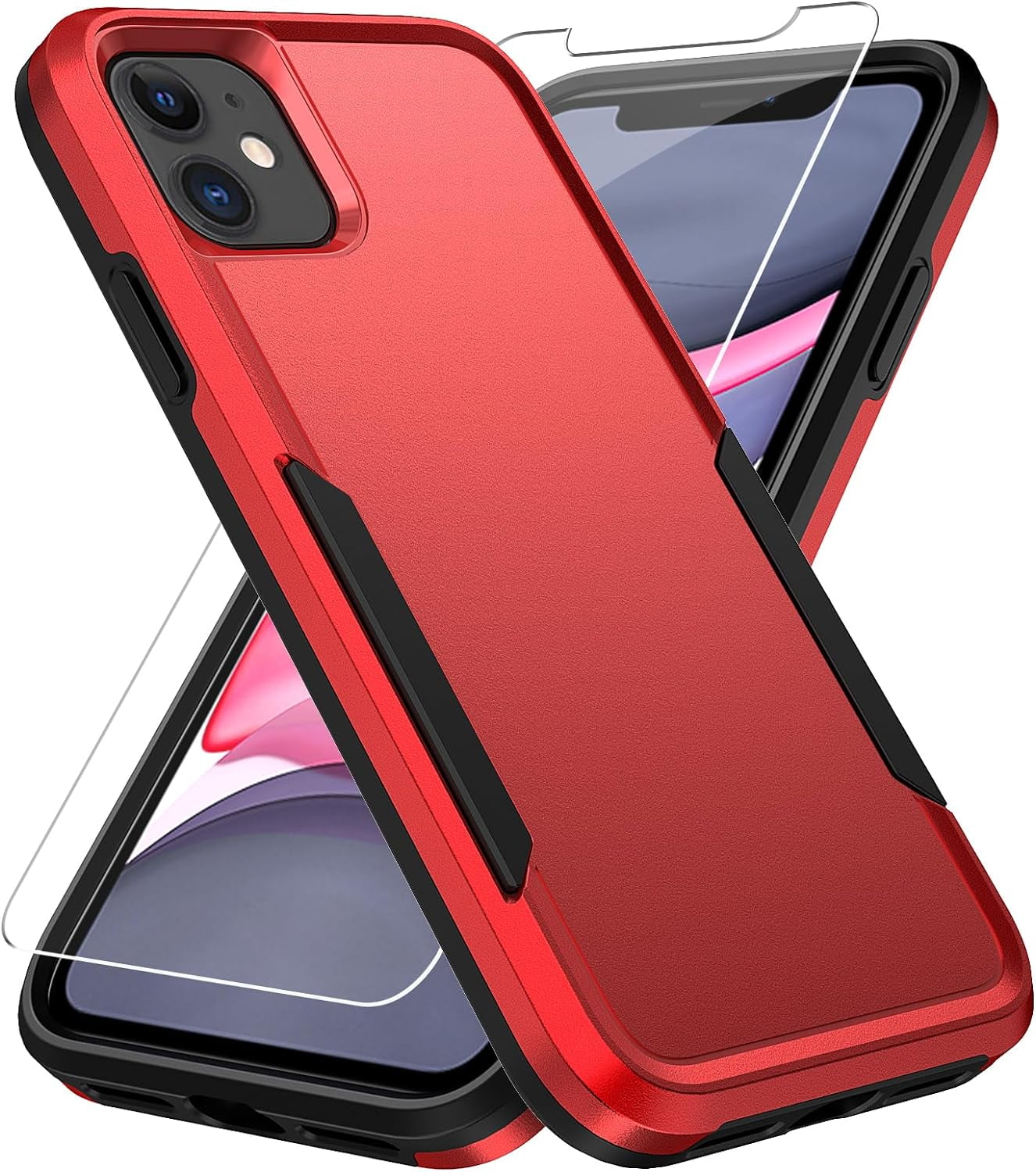 for iPhone 11 Case, with Screen Protector,[ Grade Drop Tested] Heavy ...