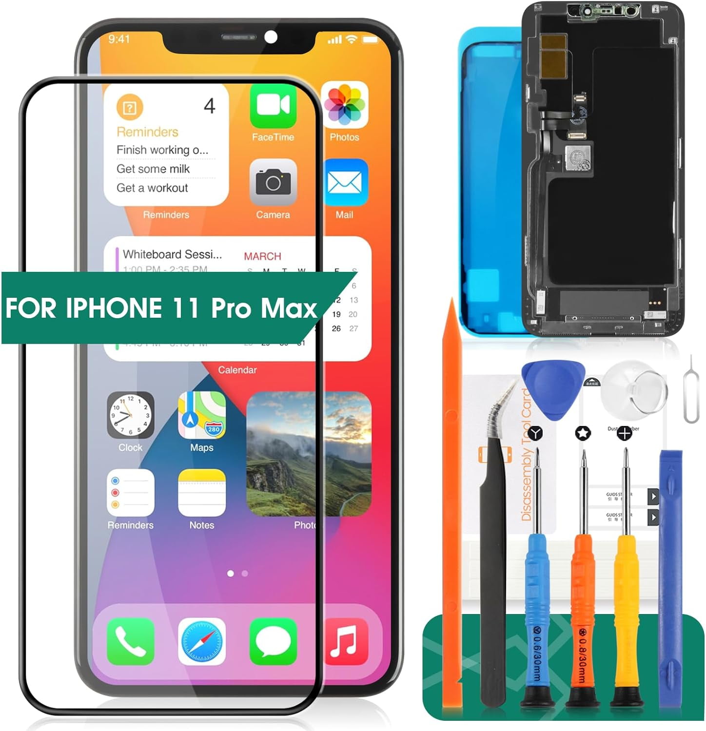 for iPhone 11 Pro Max Screen Replacement A2218 3D Touch LCD Screen ...