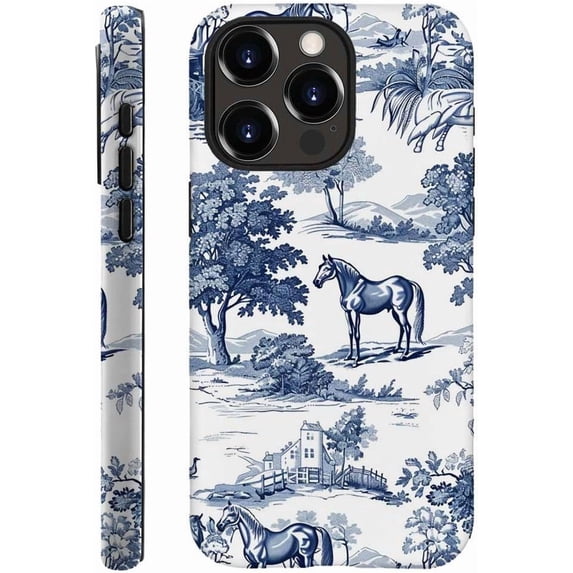 for iPhone 12 Pro Max Case, HH2 Wild Desert Horse Manor Hybrid 2 Layer ...