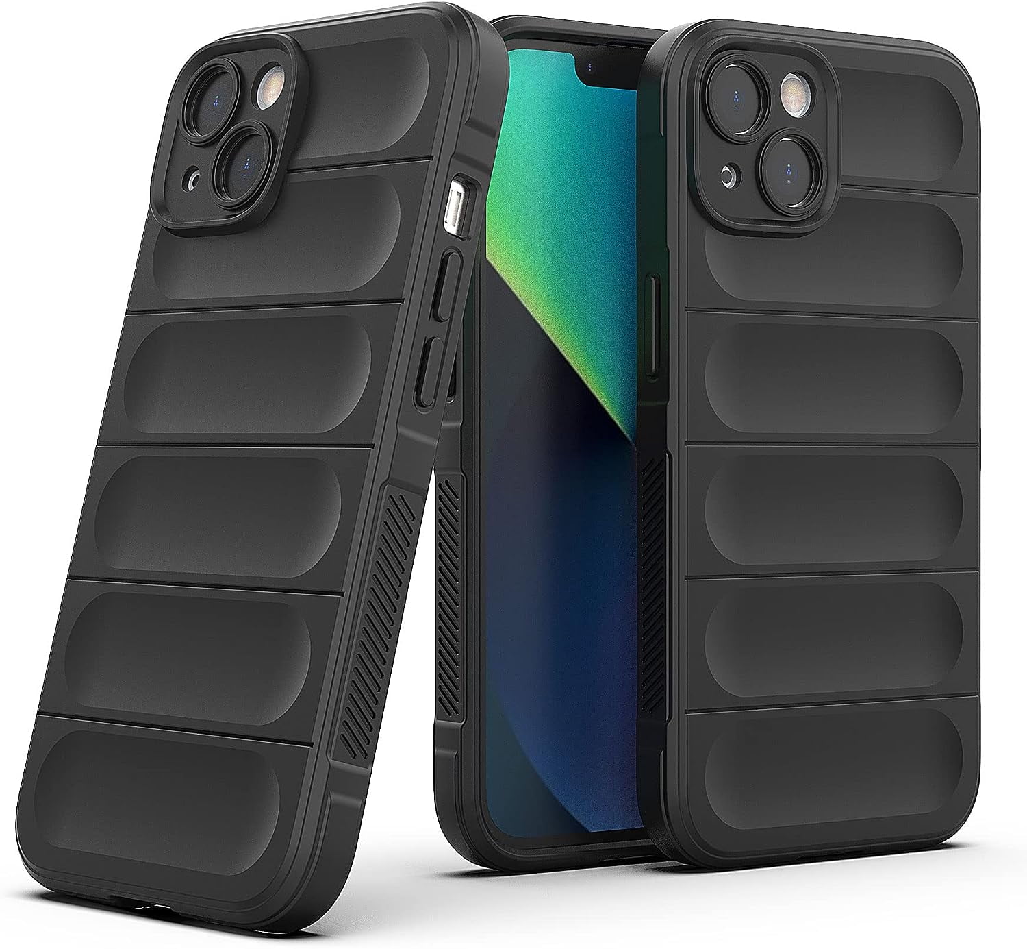 for iPhone 13 Case, Shock-Proof Soft-Touch Silicone iPhone 13 ...