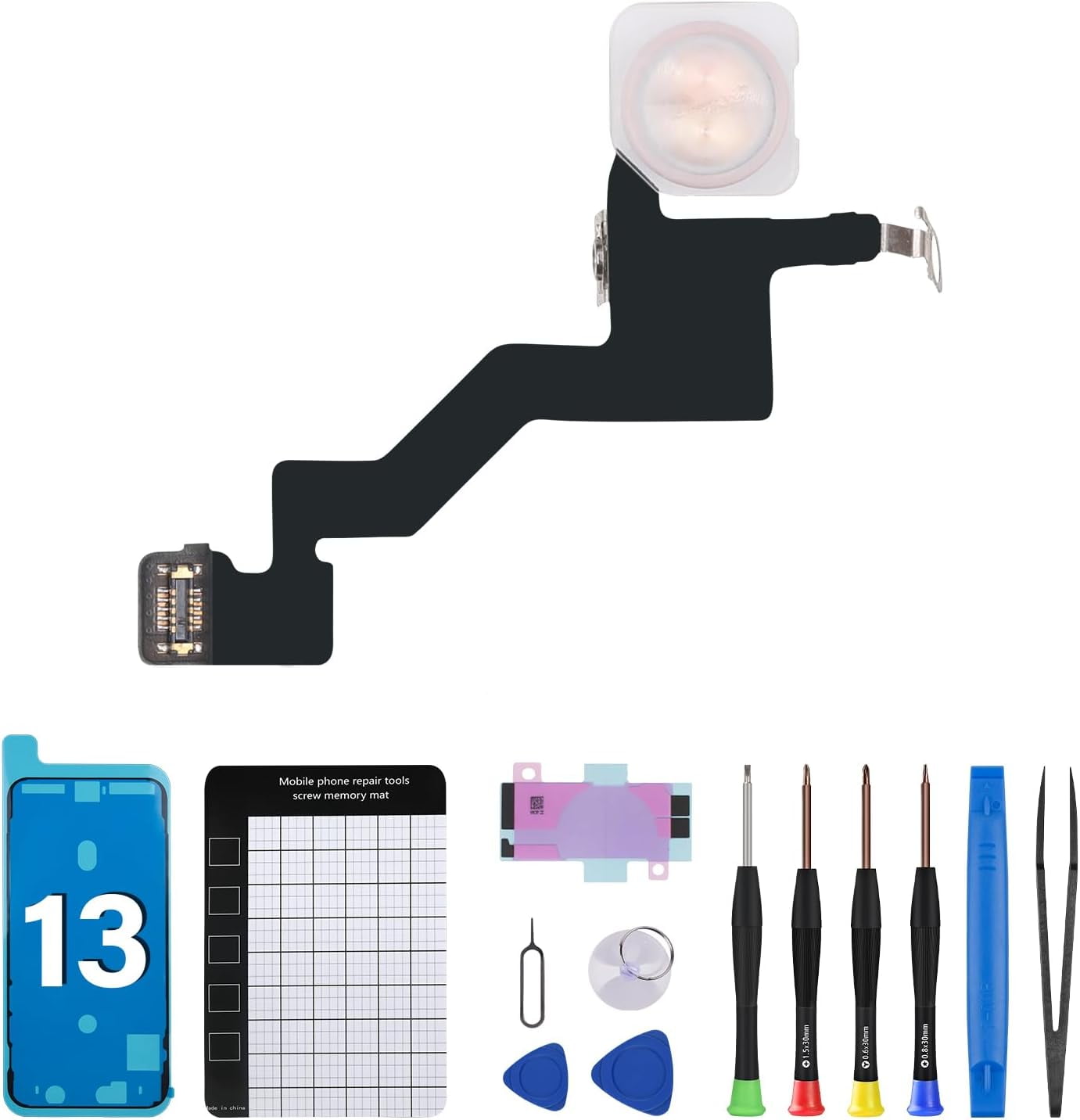 for iPhone 13 Flash Light Flex Cable Replacement Module Flashlight OEM Flash Connector Assembly ...