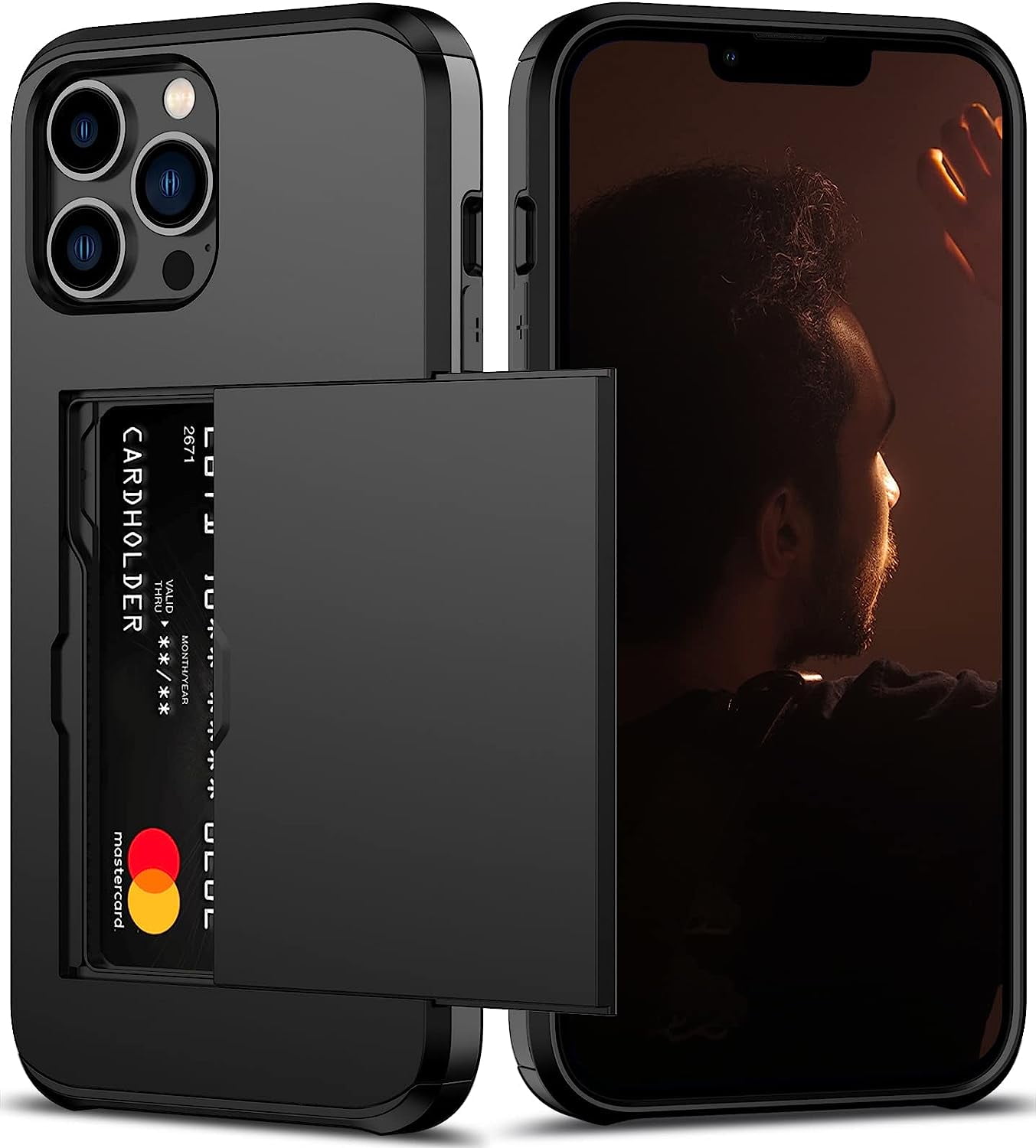 for iPhone 13 Pro Max Case Heavy Duty Protective Dual Layer Shockproof ...