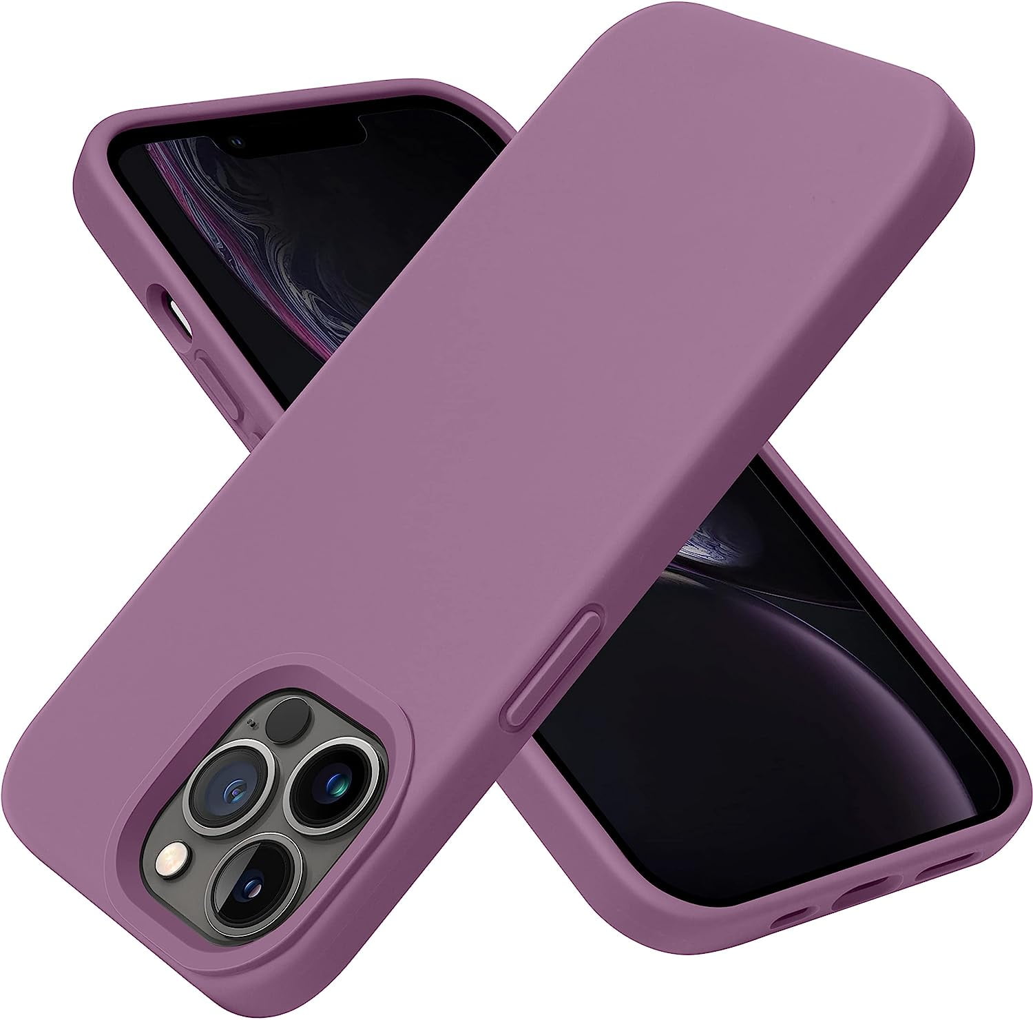 for iPhone 13 Pro Max Case, Silicone Shockproof Slim Thin Phone Case ...