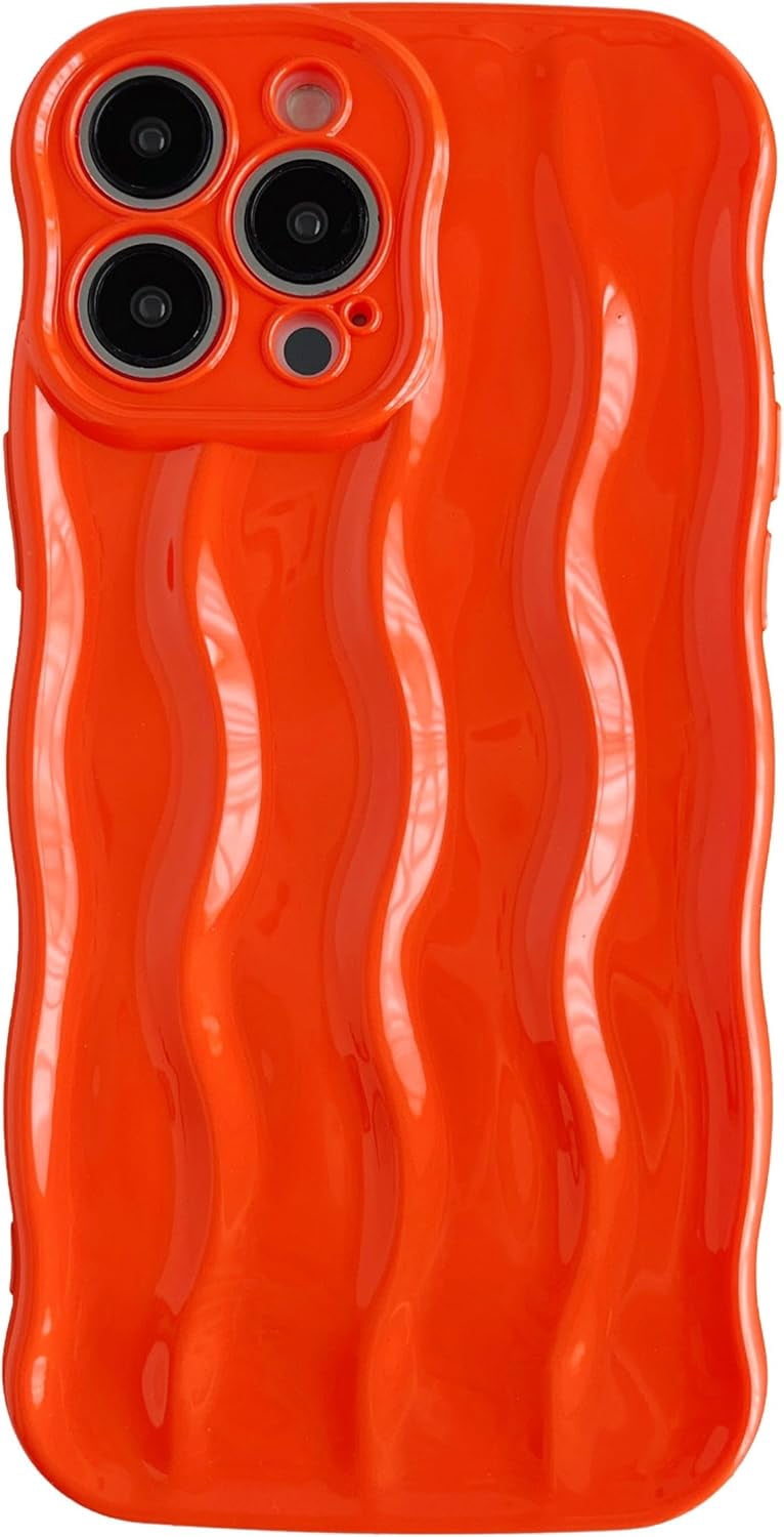 for iPhone 13 Pro Max Case,Water Ripple Pattern Curly Wave Frame Soft ...