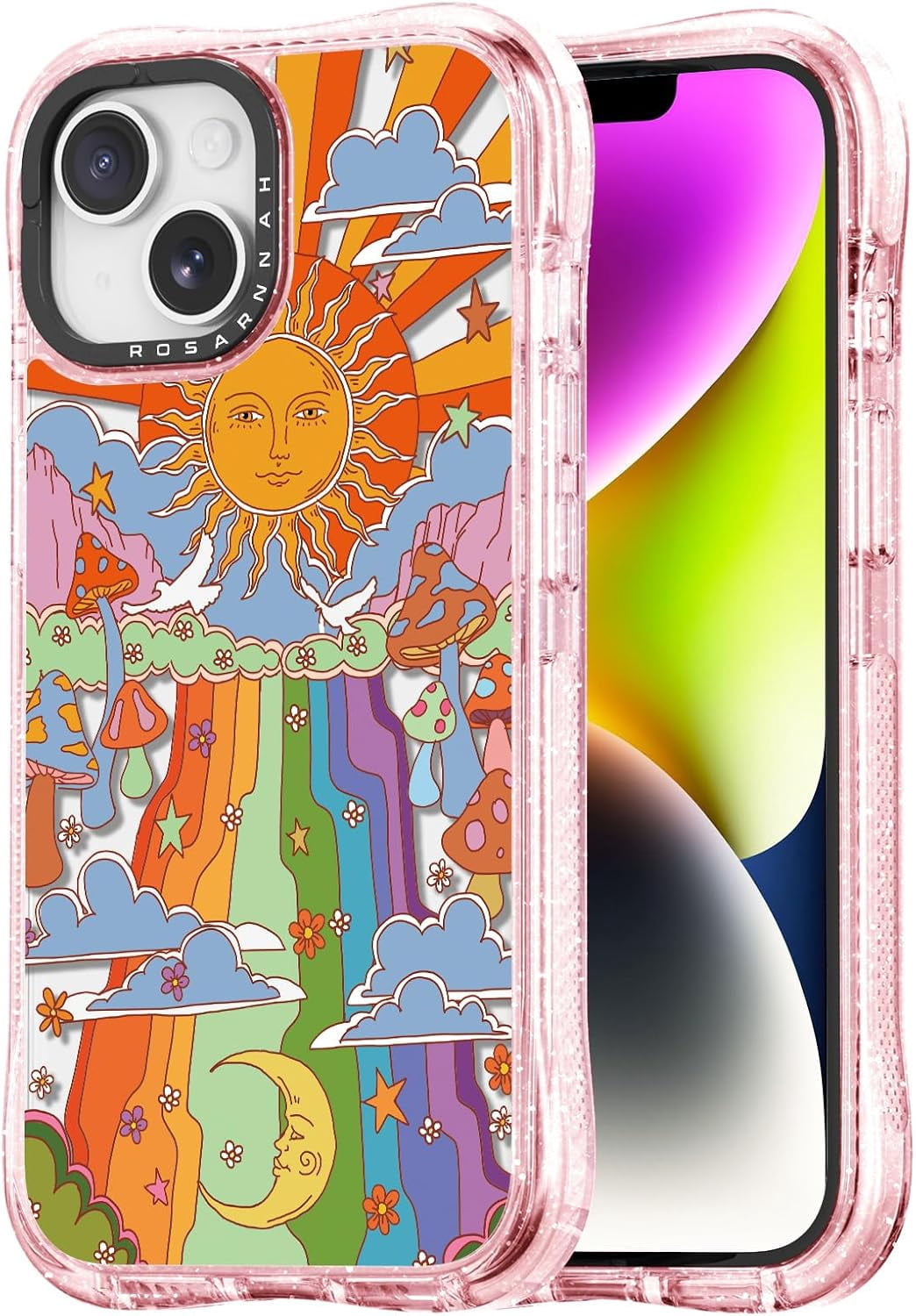 for iPhone 13 / iPhone 14 Case Cute - Military-Grade 20 ft Drop ...