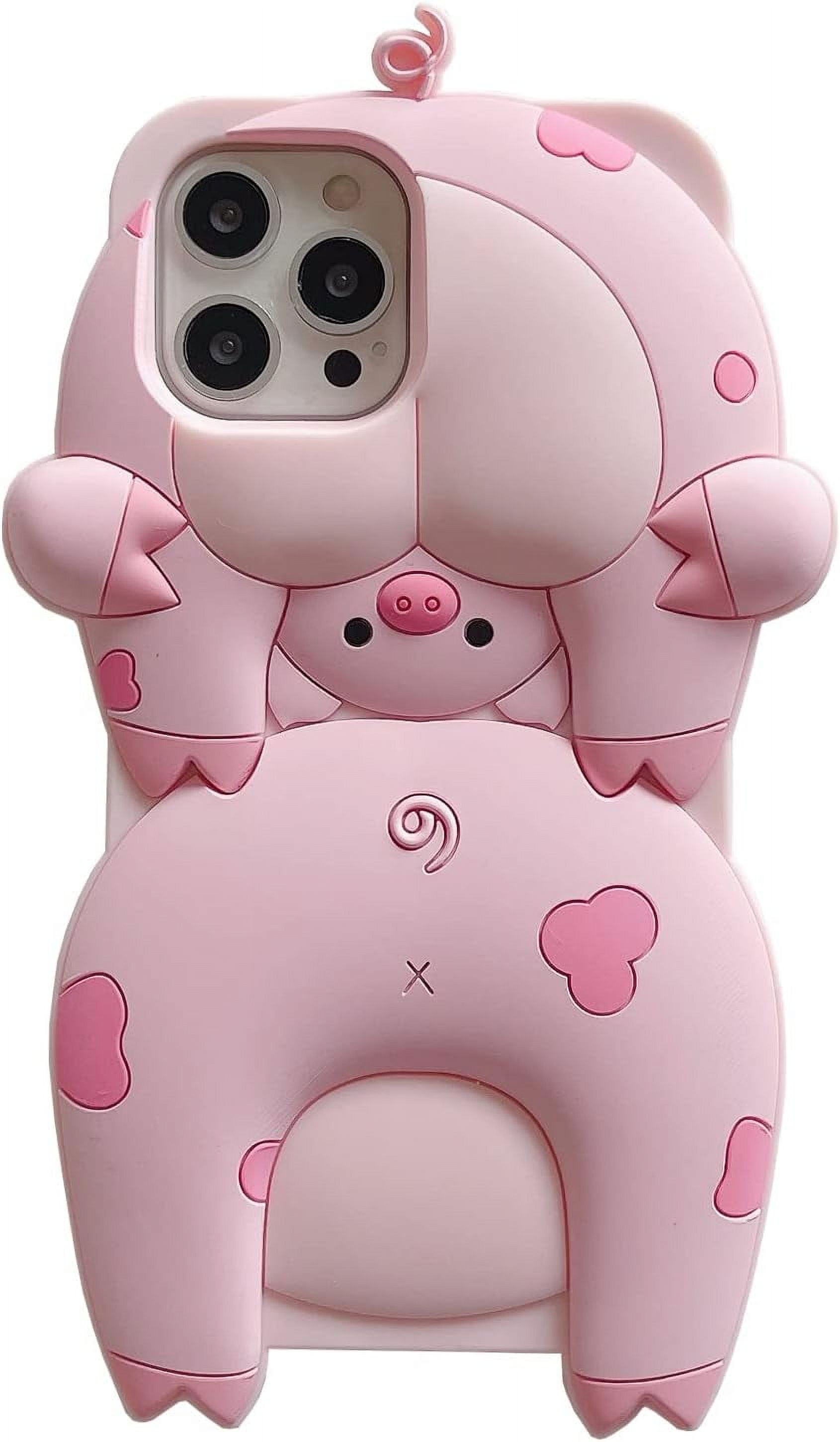 for iPhone 14 Case Pig Kawaii Phone Cases,Cute 3D Cartoon Lovely Pink ...