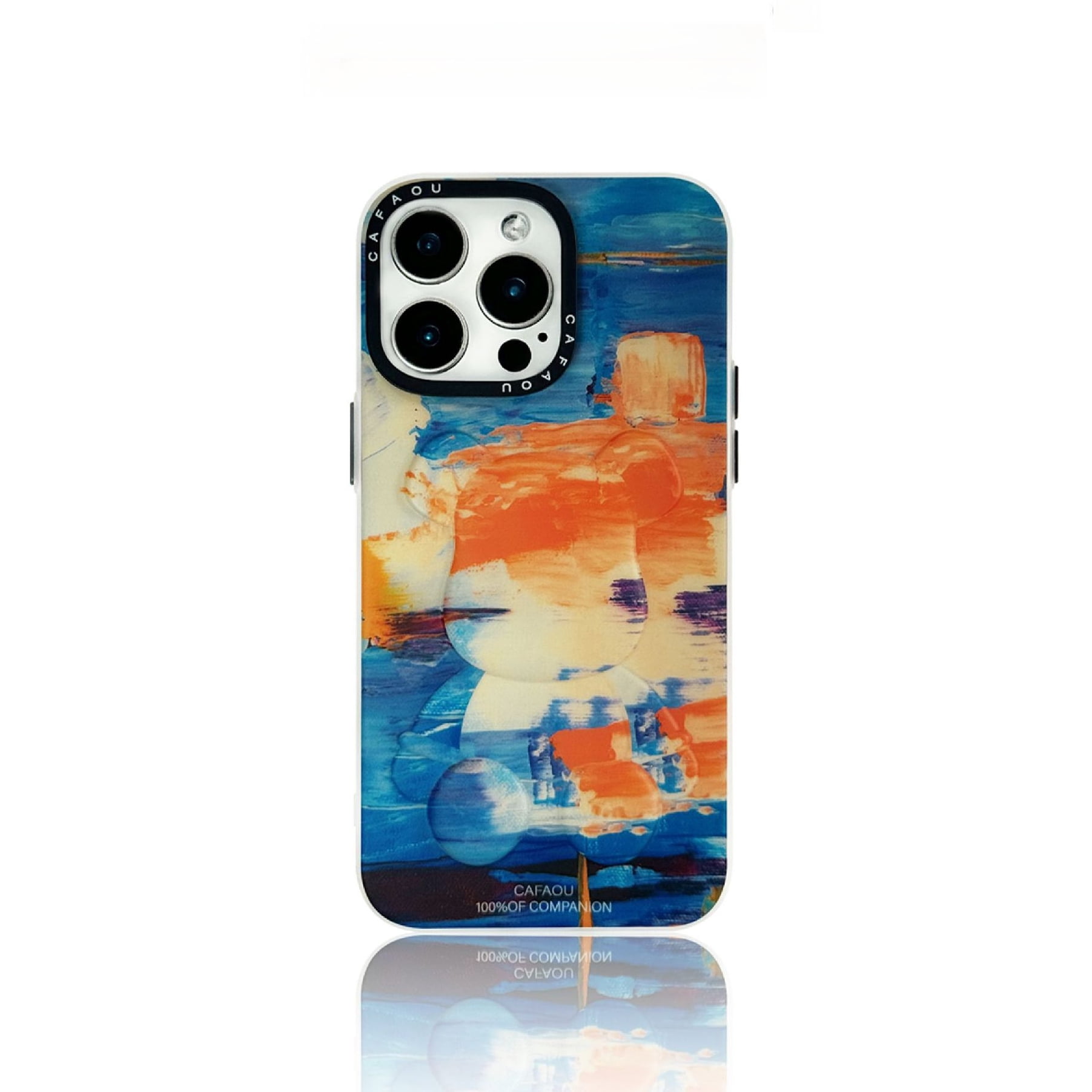 for iPhone 14 Cute Case with 3D Bear Art Pattern Cool Case,Shockproof ...