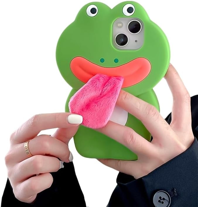 for iPhone 14 Pro Case, 3D Funny and Silly Weird Frog Phone Cases [3D ...