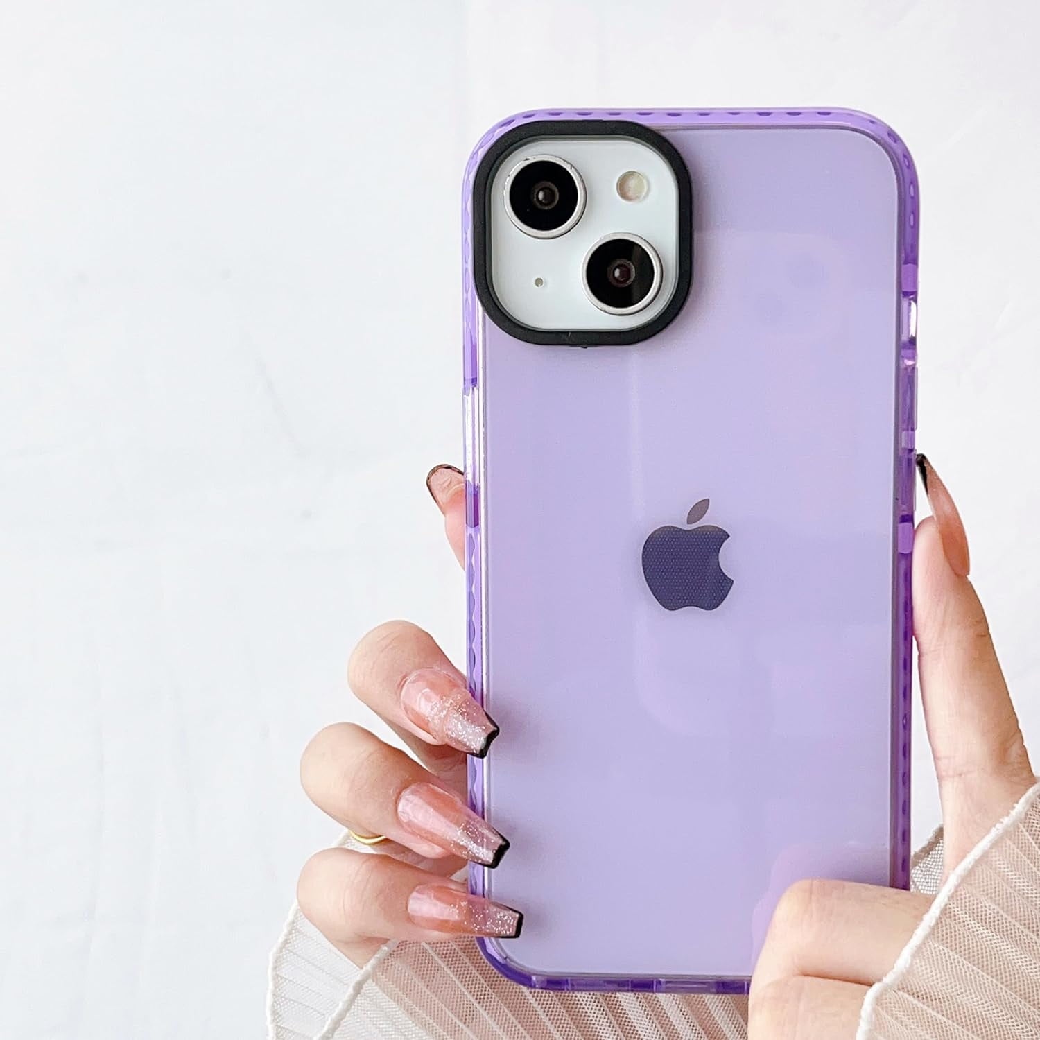 for iPhone 14 Pro Phone Case, Neon Clear Fluorescent Transparent Case ...