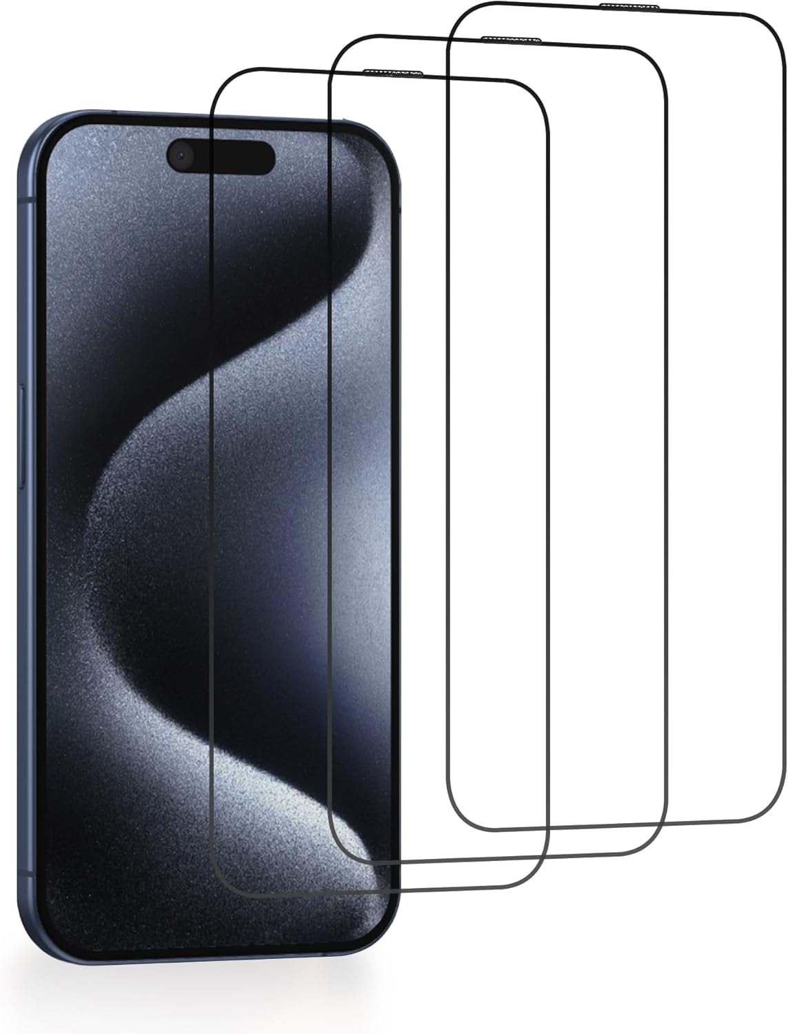 for iPhone 15 Pro Max Screen Protector 9H+ Hardness Military Grade ...