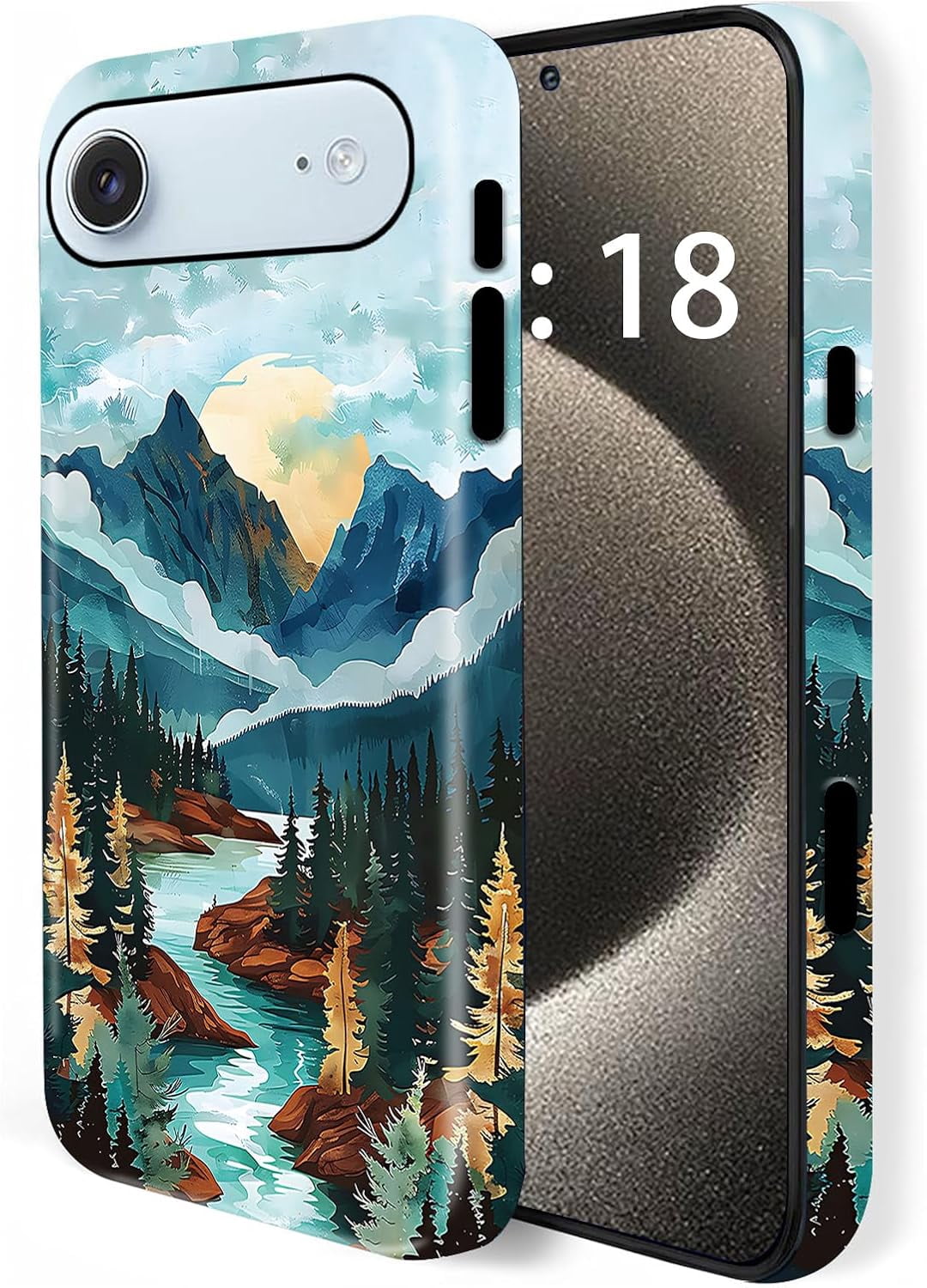 for iPhone 17 Air Case,Hard PC Heavy Lightweight Shockproof Protective ...