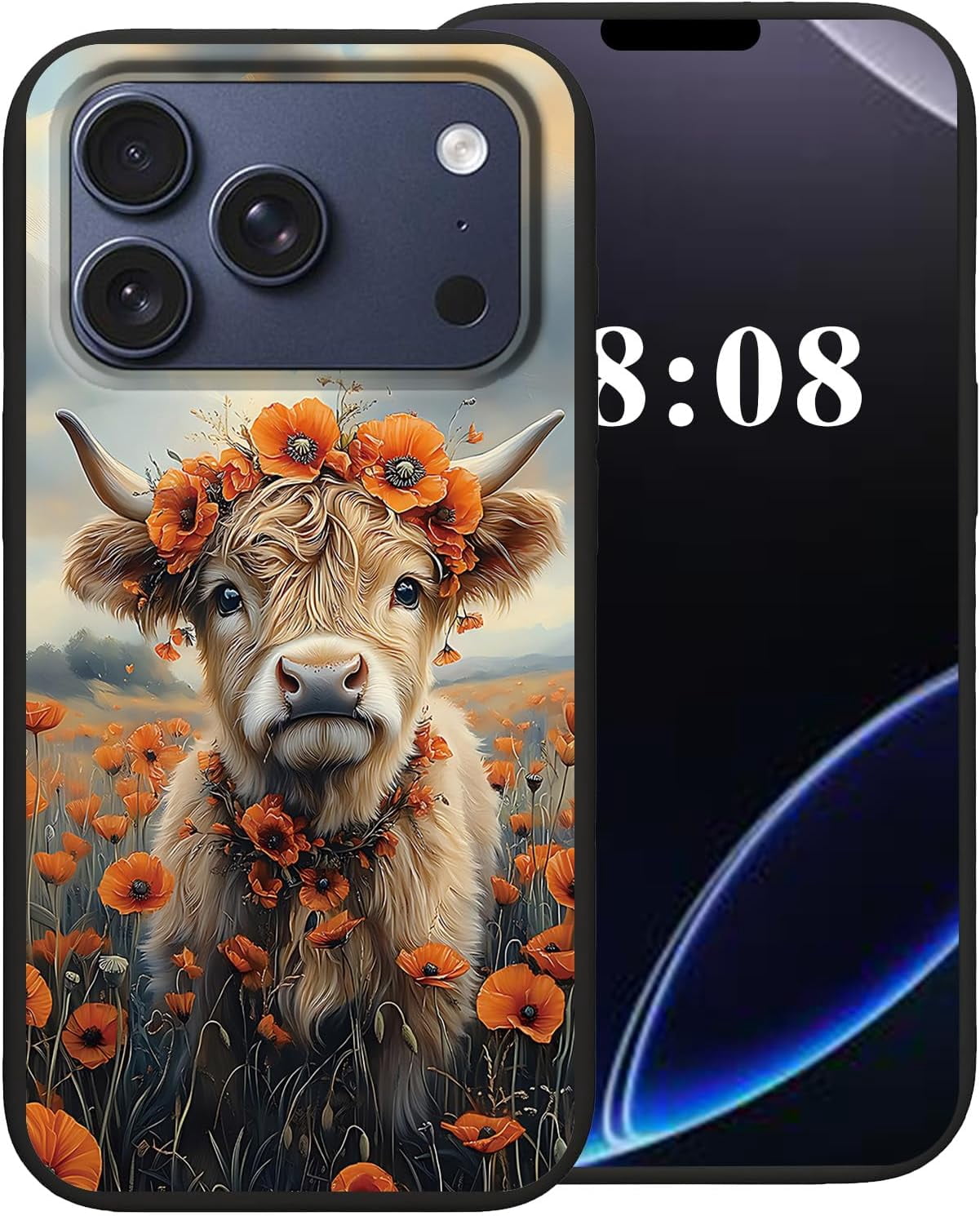 for iPhone 17 Pro Max Case,Black TPU Soft Silicone Shockproof ...