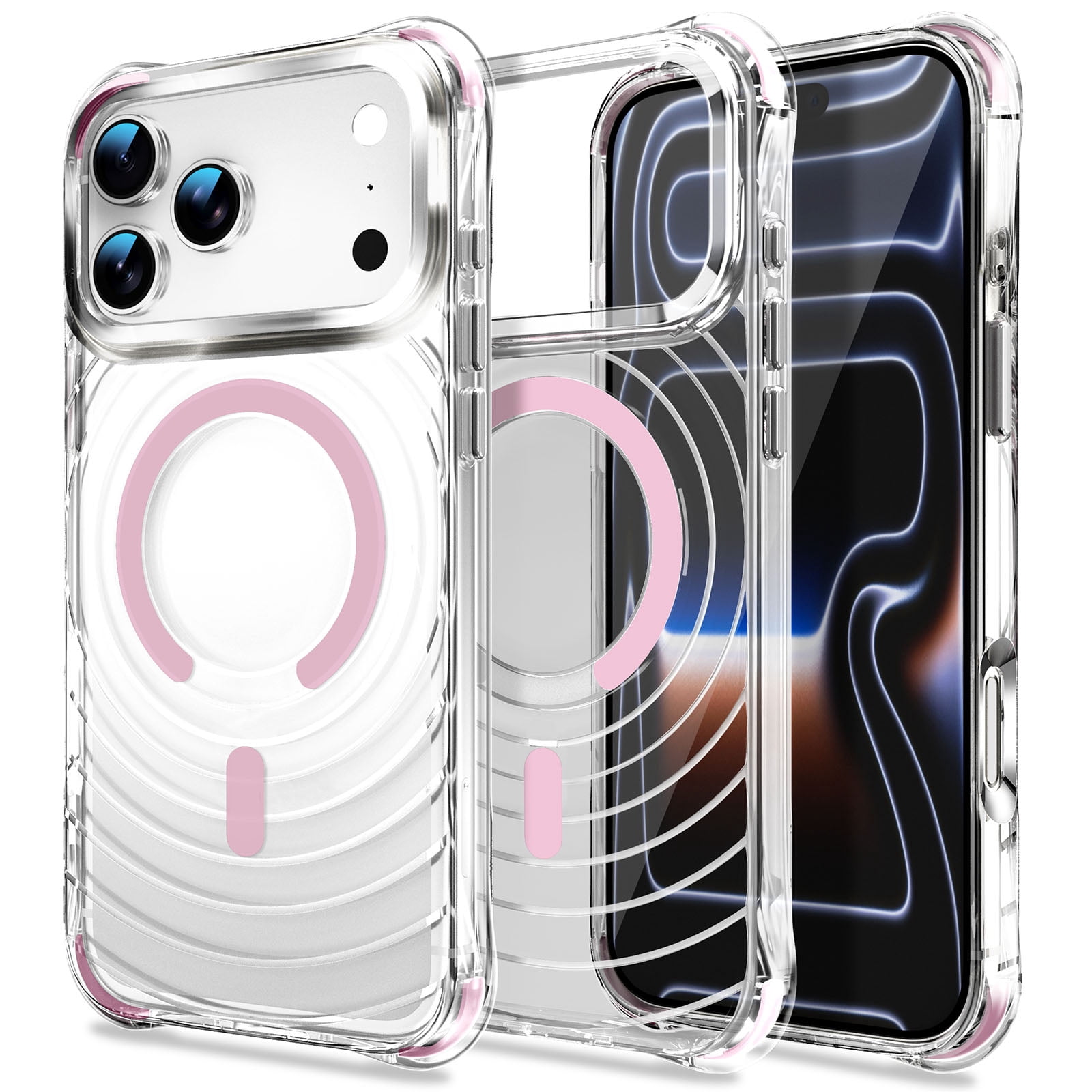 for iPhone 17 Pro Max Case Clear, [Not Yellowing] [Military-Grade Drop ...