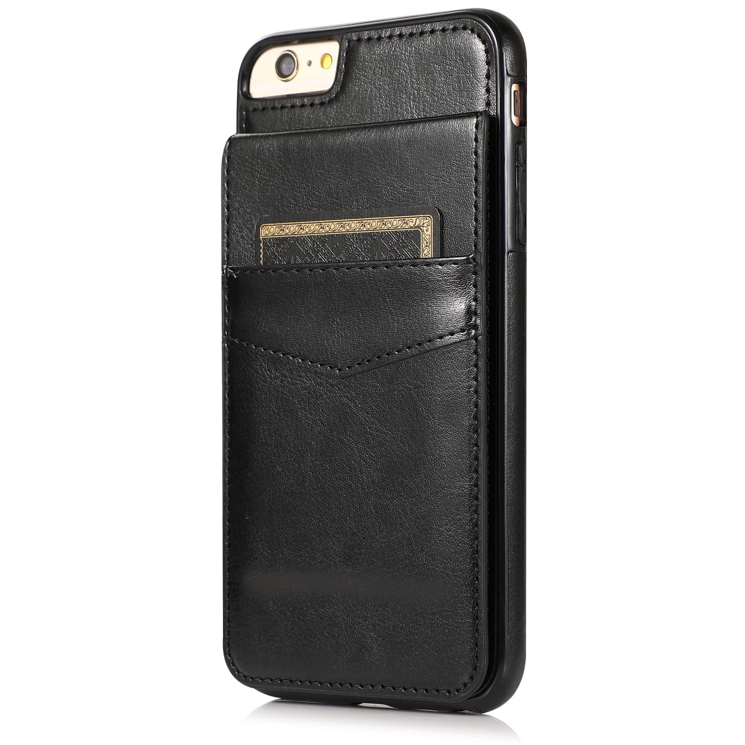 for iPhone 6/6s Change Card Bag Leather case,Card Insertion Stand ...